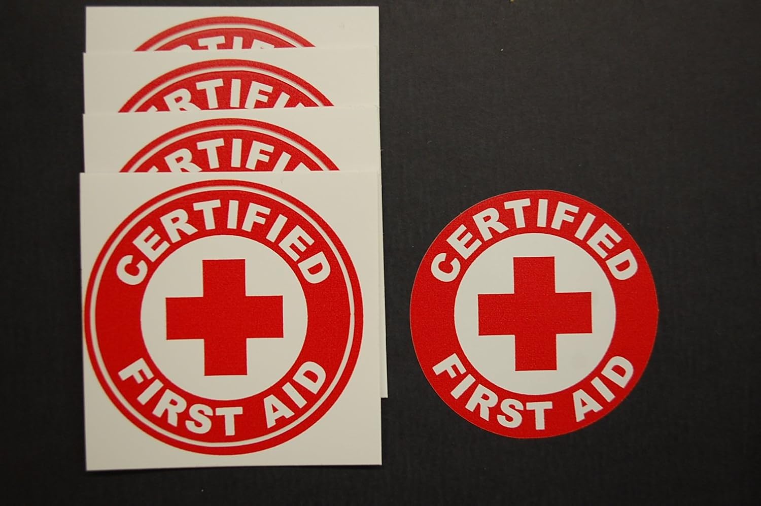 Amazon.com - Certified First Aid Circle Decals (5 Pack) (492 X5)