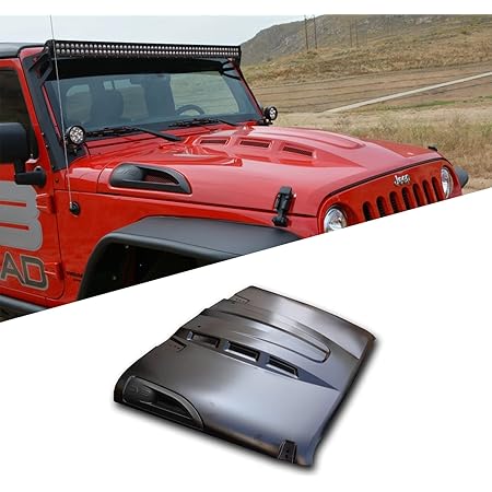 Amazon.com: DV8 Offroad | HDMBJL-TA | Hood fits 2018-Current Wrangler ...