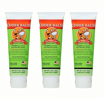 Amazon.com : Happy Cow Moisturizing Udder Balm 3 oz. (3) : Beauty ...