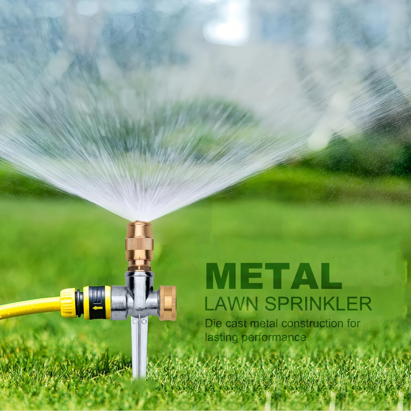Snapklik.com : AINTXT Metal Water Sprinker For Lawn-Garden - Water ...
