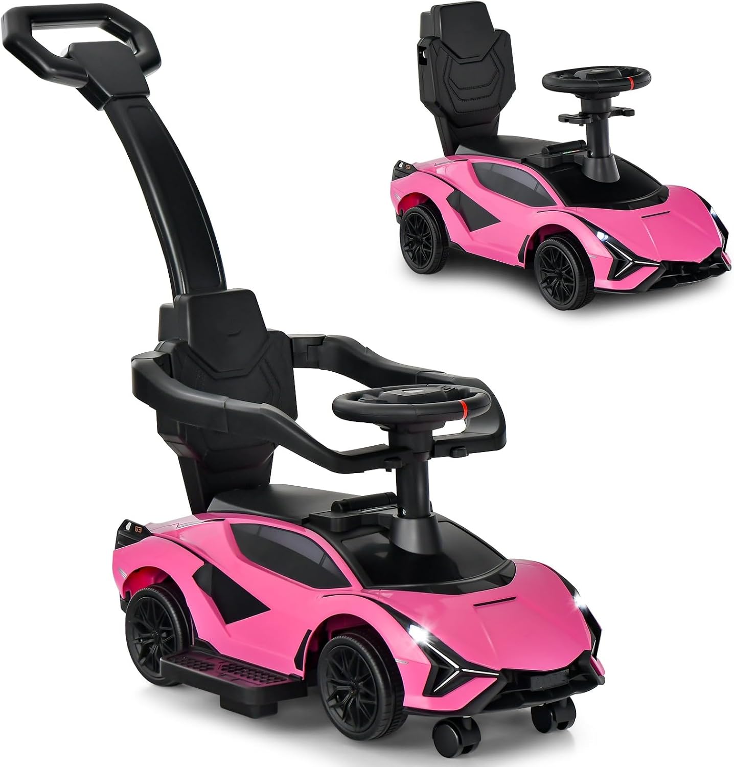 Amazon.com: INFANS 3 in 1 Ride on Push Car, Licensed Lamborghini Baby ...