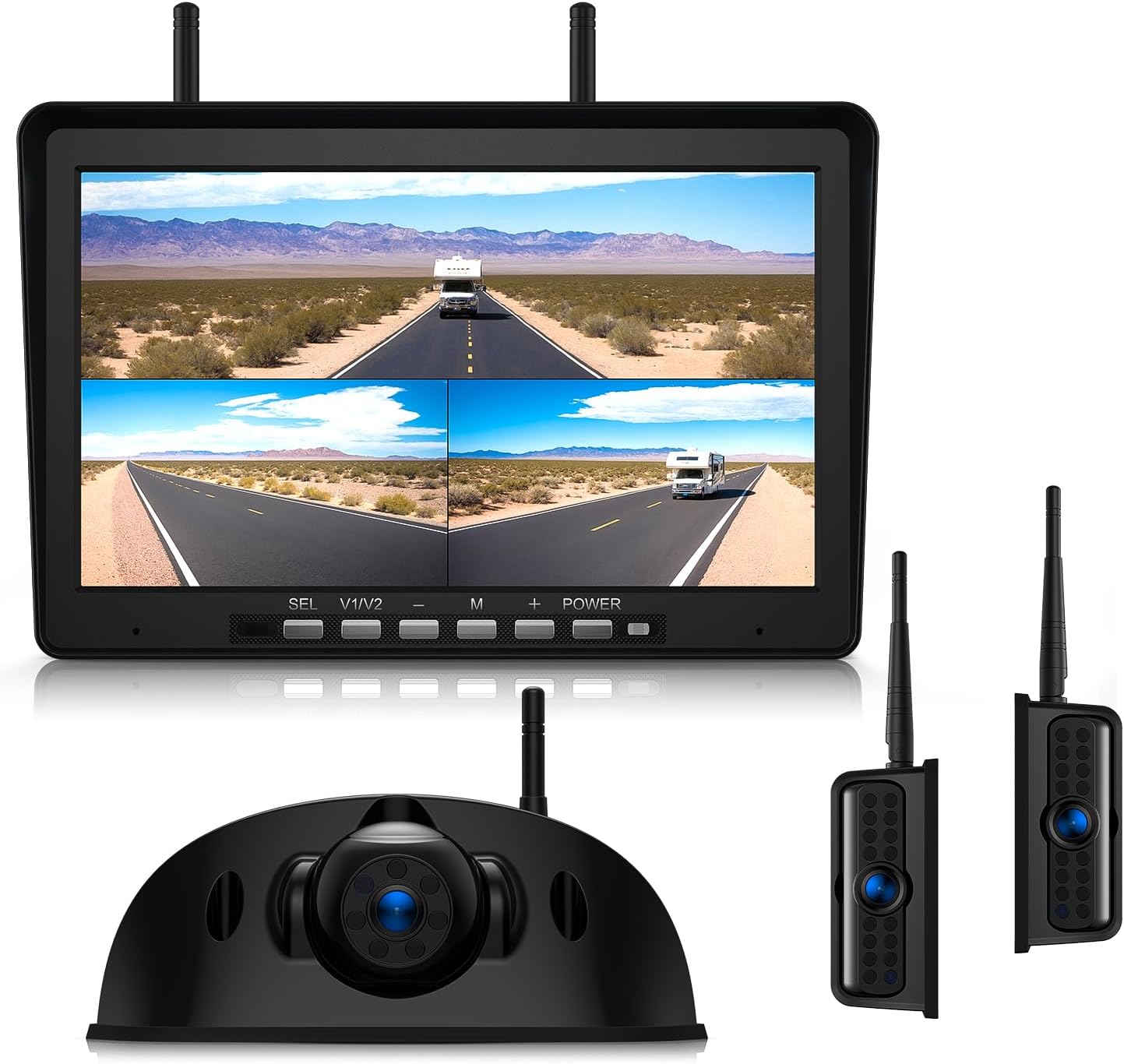 Amazon.com: ZEROXCLUB 10.1" RV Backup Camera Wireless System Plug and ...