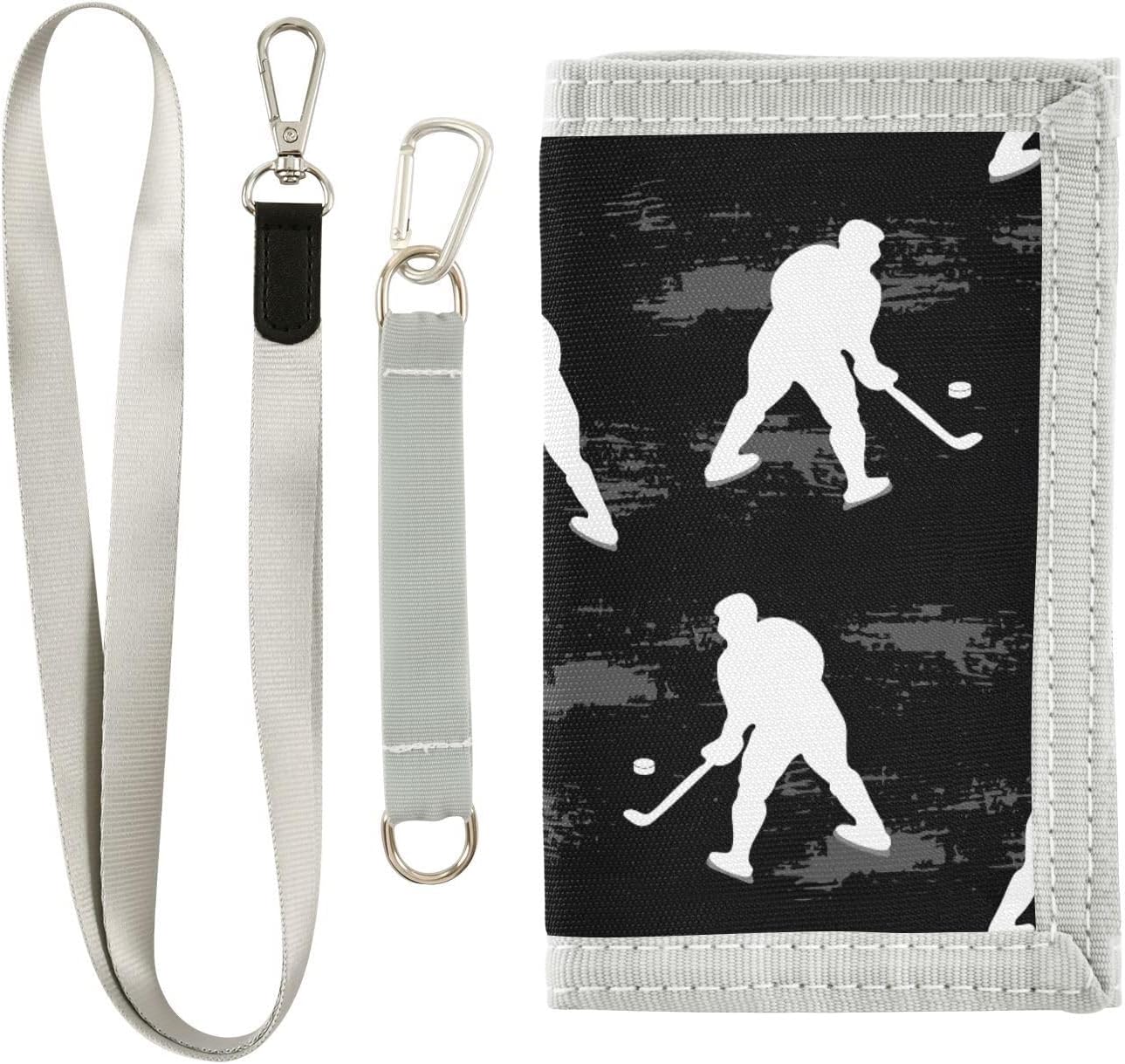 Amazon.com: Krafig Sport Hockey Players Kids Wallets for Boys Girls ...