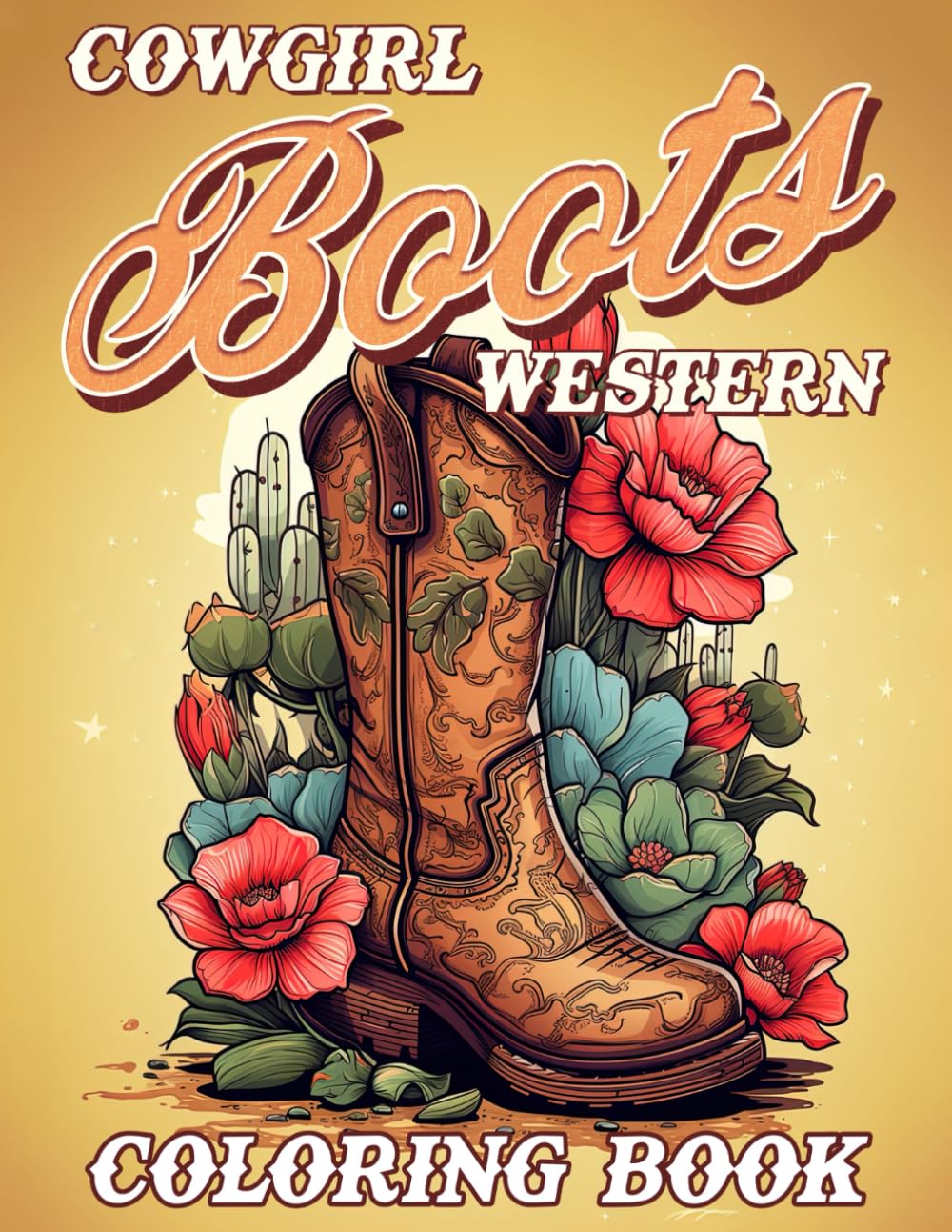Amazon.com: Cowgirl Boots Western Coloring Book: Stylish Cowgirls Boot ...