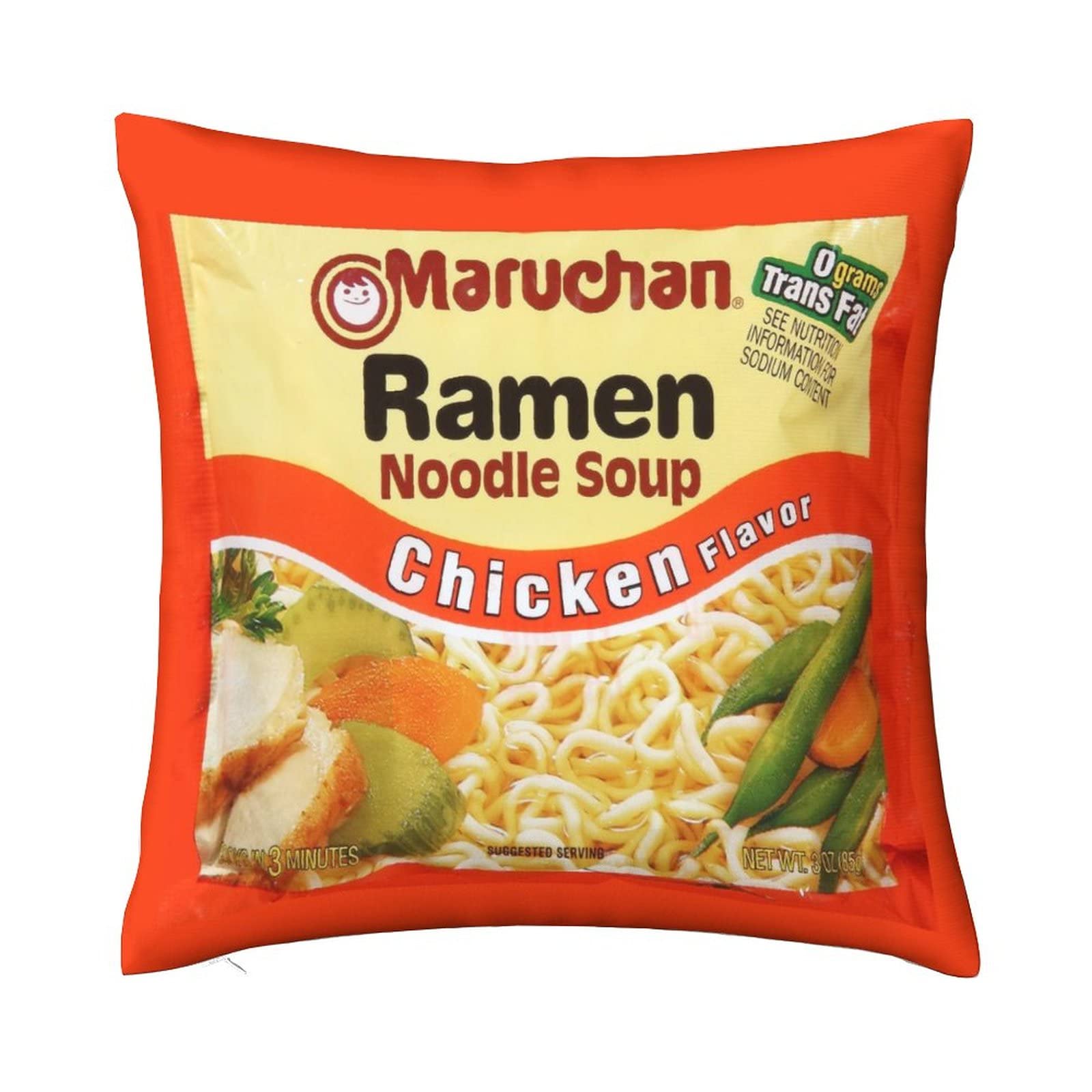 Amazon.com: Opalous Instant Ramen Noodle Soup Chicken Flavor Throw ...