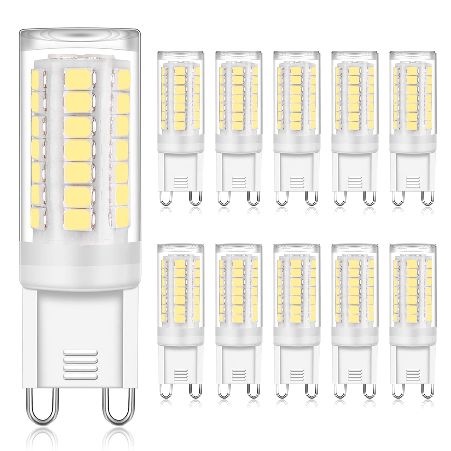 Snapklik.com : G9 LED Bulbs 4W Daylight White 6000K, 40W Halogen Bulb ...