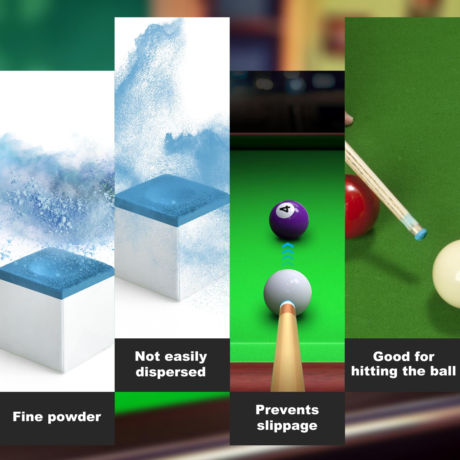 Snapklik.com : AccEncyc Billiard Cue Chalk Pool Chalk Cubes Billiard ...