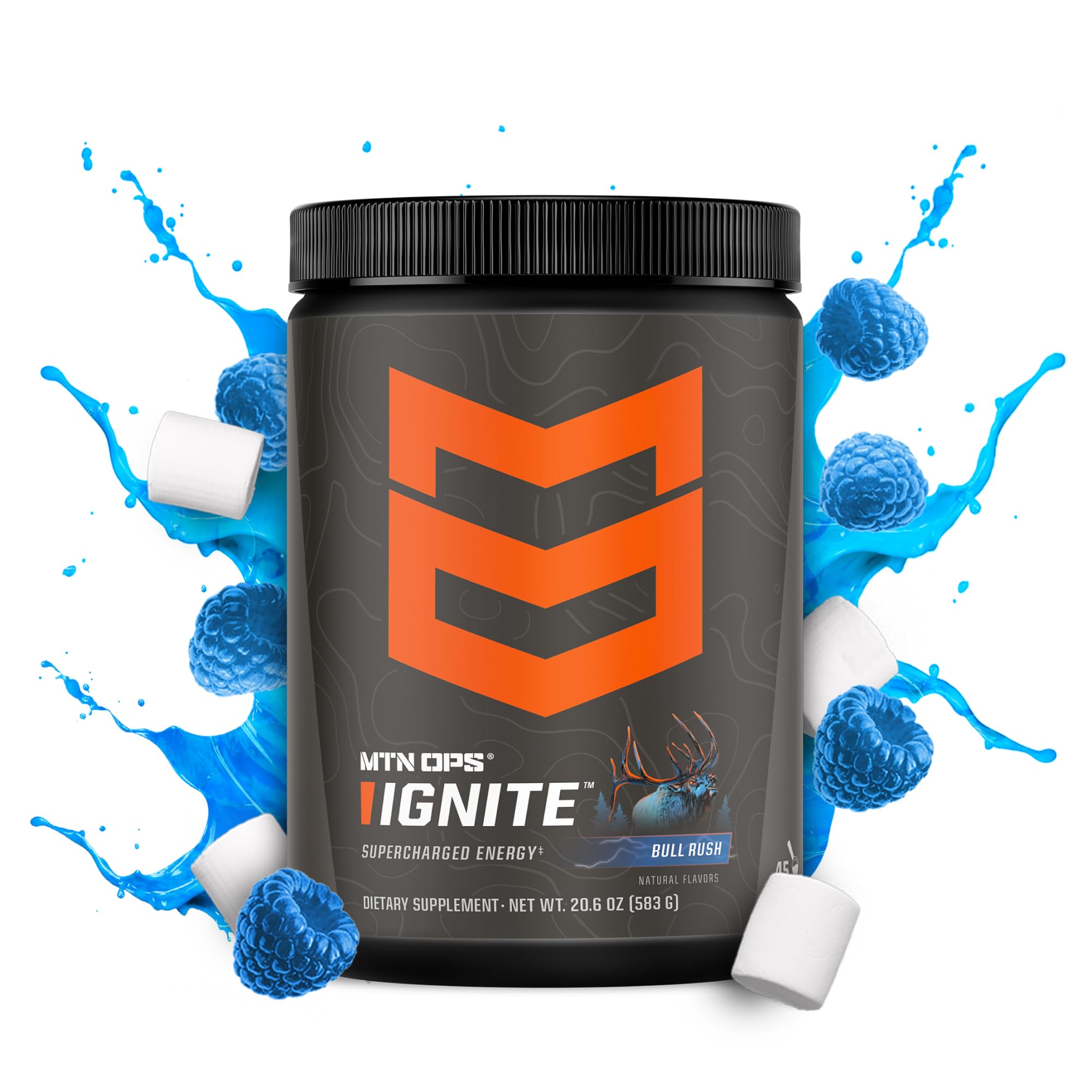 Amazon.com: MTN OPS Ignite Energy Drink Powder, Gluten Free Nitric ...