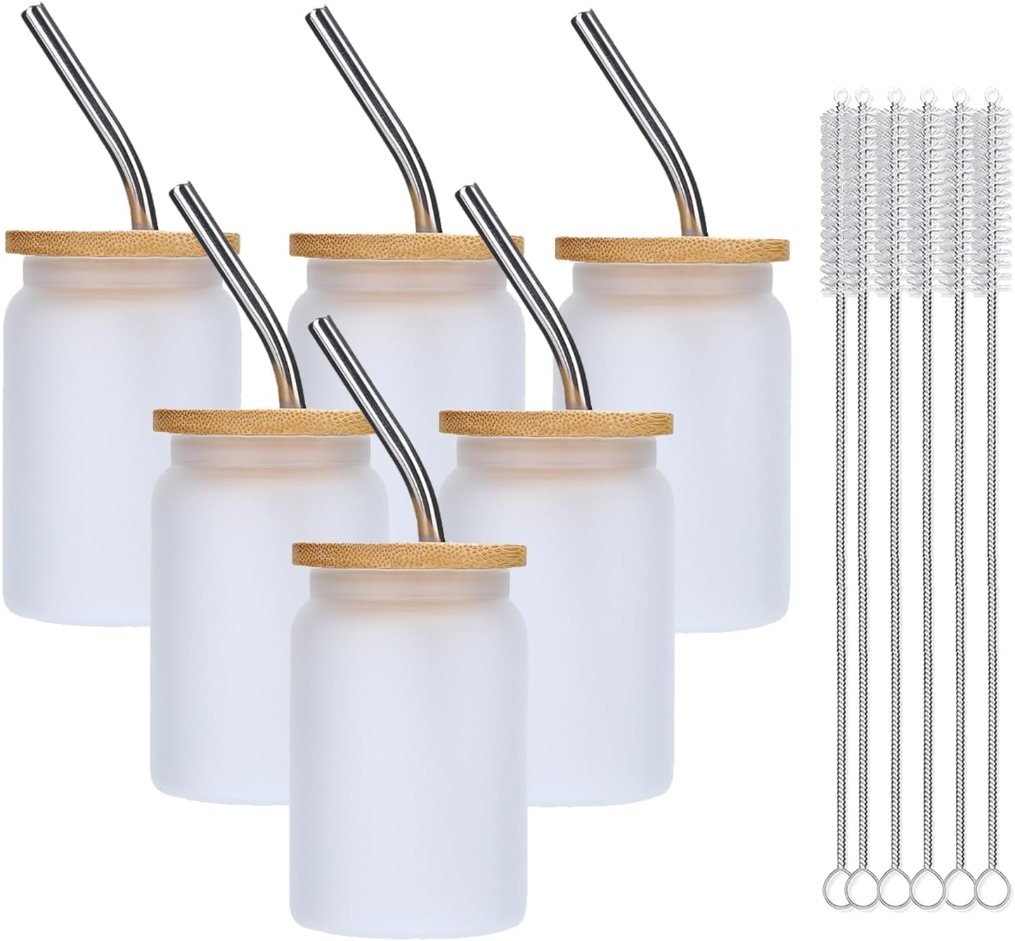 Amazon.com | Lsqoop Mini Drinking Glasses 6pcs Set - 3.5oz Small Shot ...