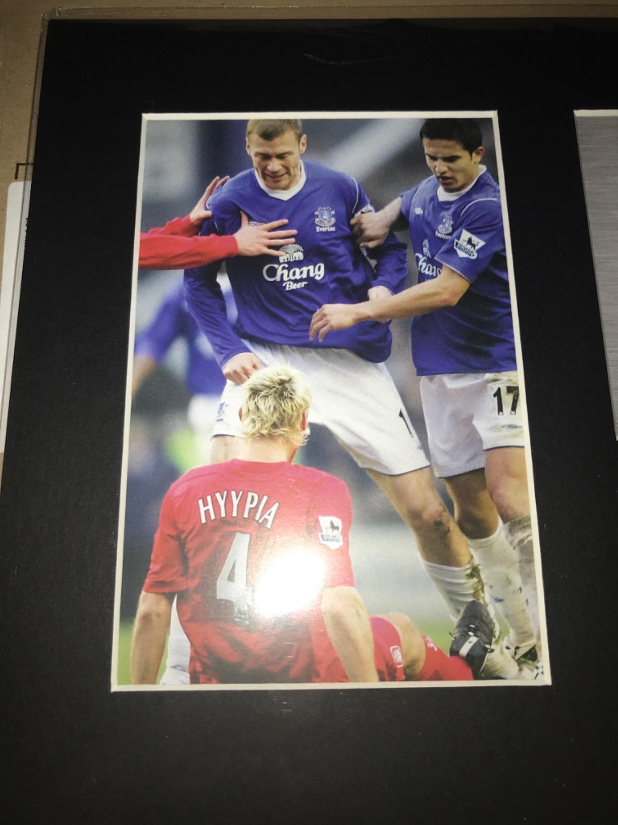 HWC Trading Duncan Ferguson Gift Signed FRAMED A4 Printed Autograph ...