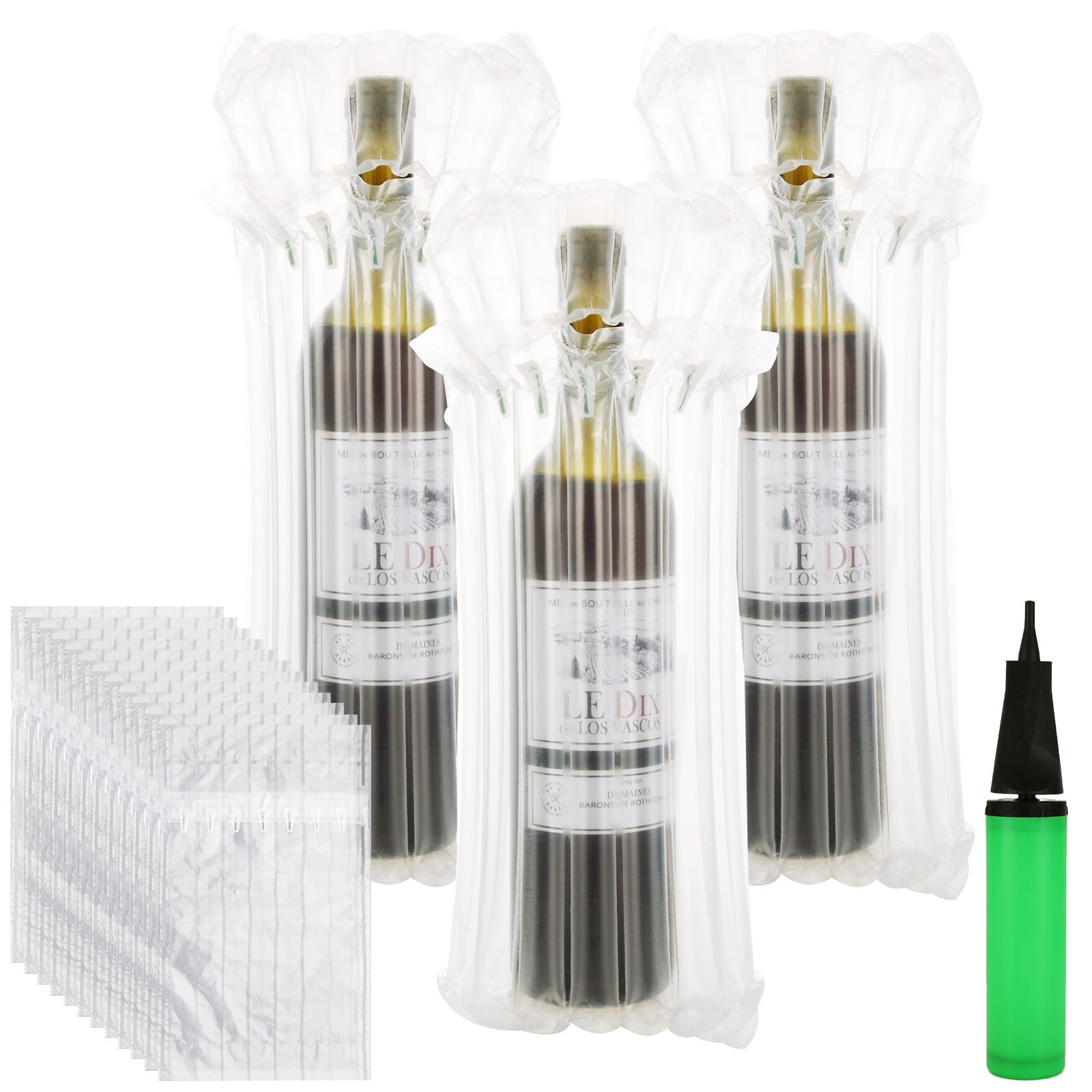 Amazon.com: WOPPLXY 100 Packs Wine Bottle Protector for Travel, Wine ...