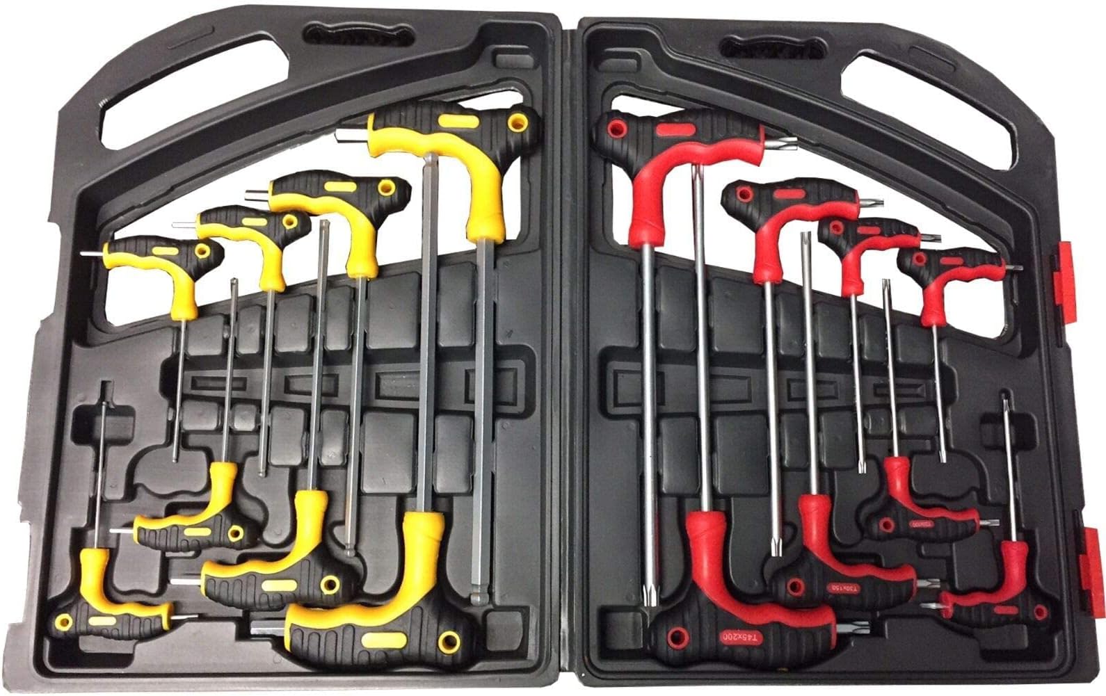 Draper 10 Piece Metric T-Handle Hexagon Allen Key Tool Set with Rack ...