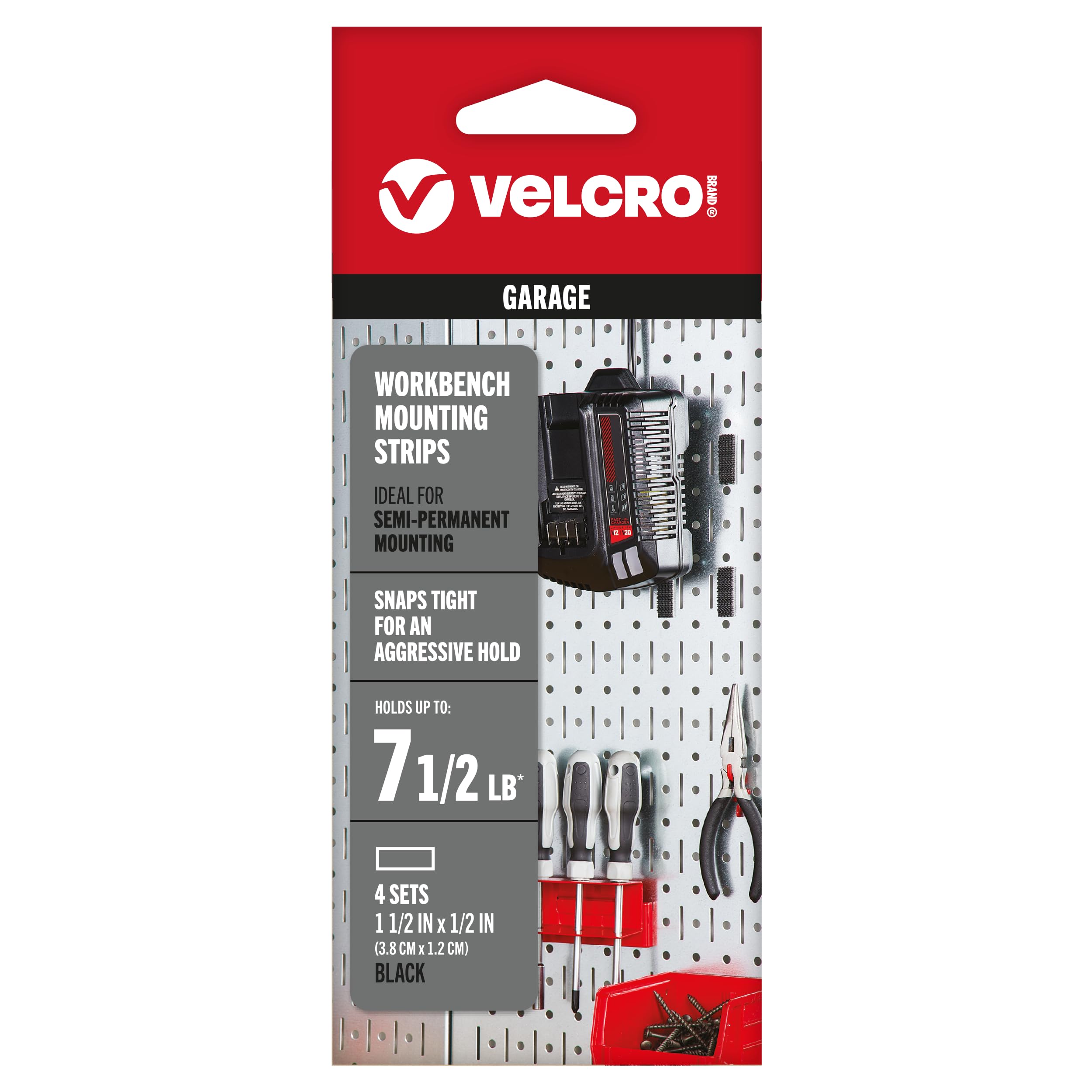 Amazon.com: VELCRO Brand Workbench Mounting Strips with Adhesive ...