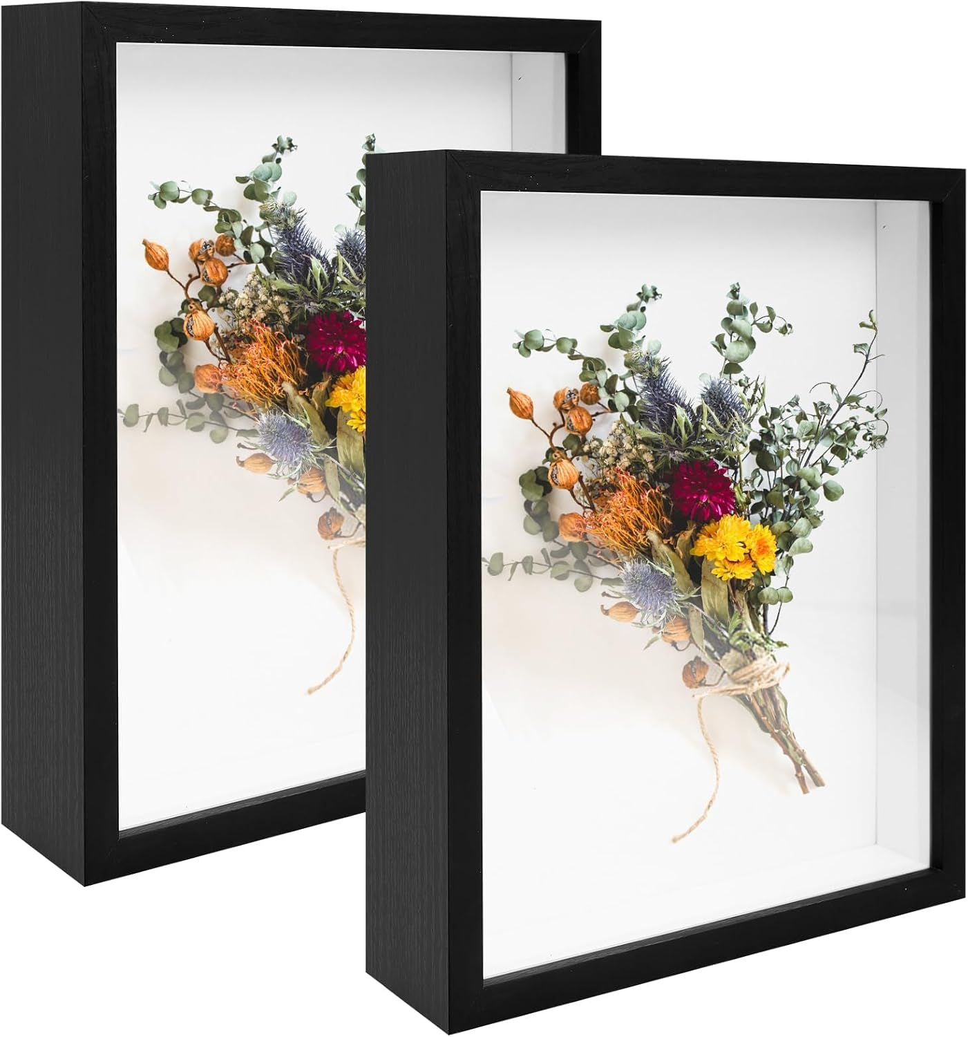 Amazon.com - 2 Pack Shadow Box Frame 11"x 14" Wood Deep Shadow Boxes ...