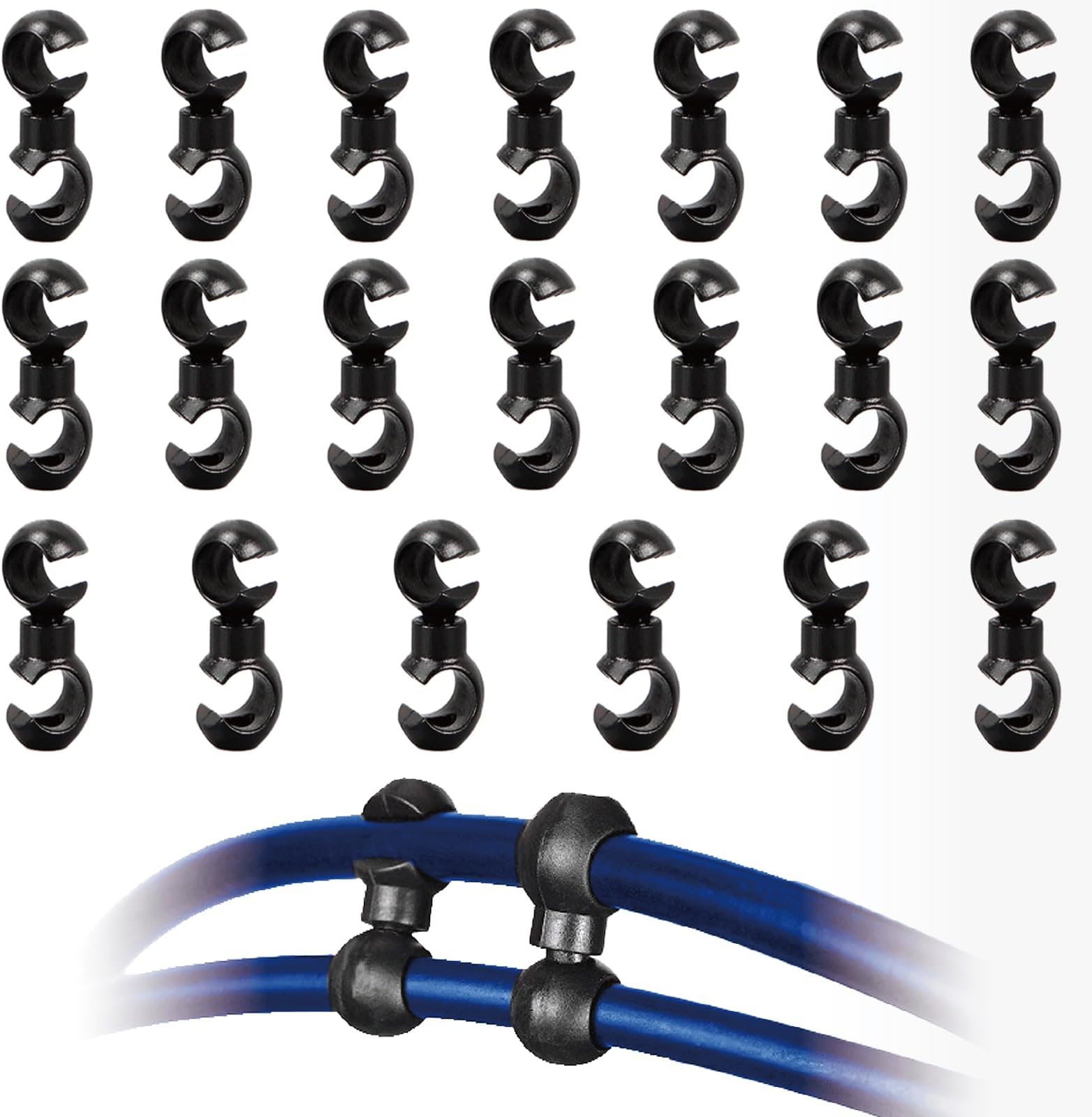 Amazon.com: VANSIHO Bike Brake/Derailleur shift cables S Style Clip ...