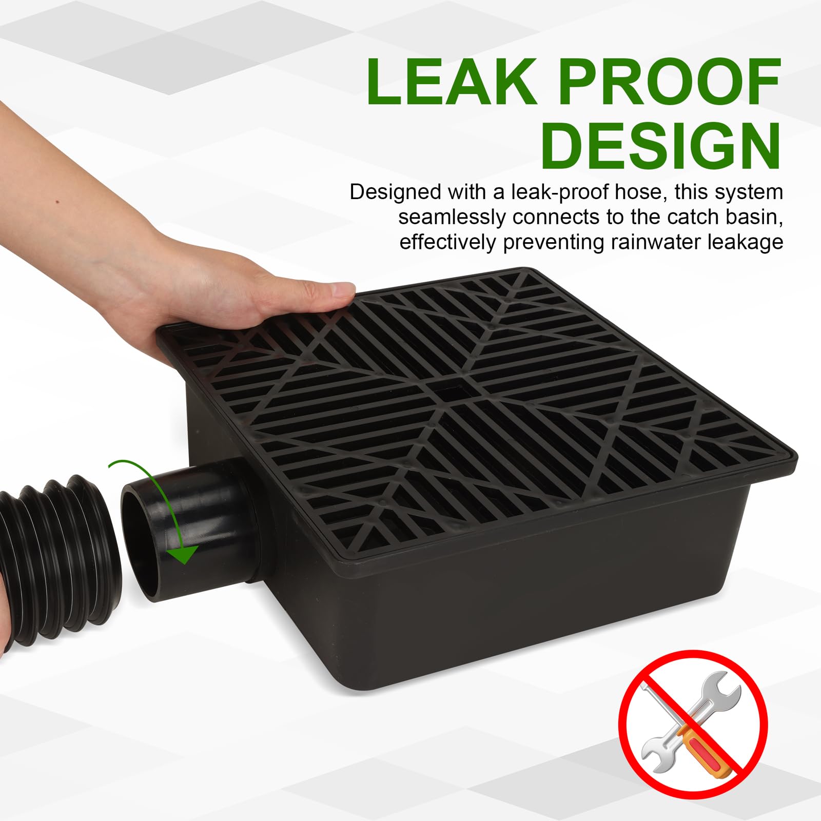 Snapklik.com : PXCAYFF Gutter Downspout Extensions Catch BUpgraded 9x9 ...