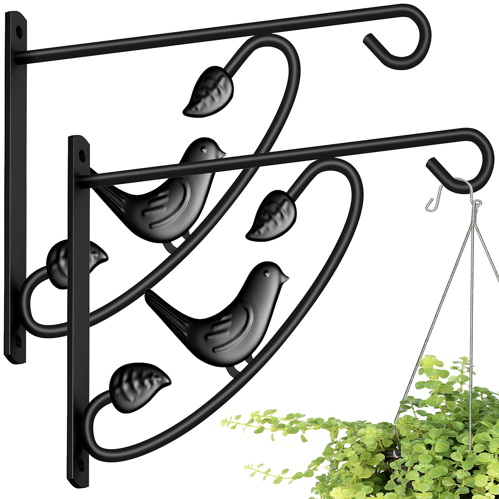 Amagabeli Garden And Home 2 Pack Hanging Brackets Plant Hanger ...
