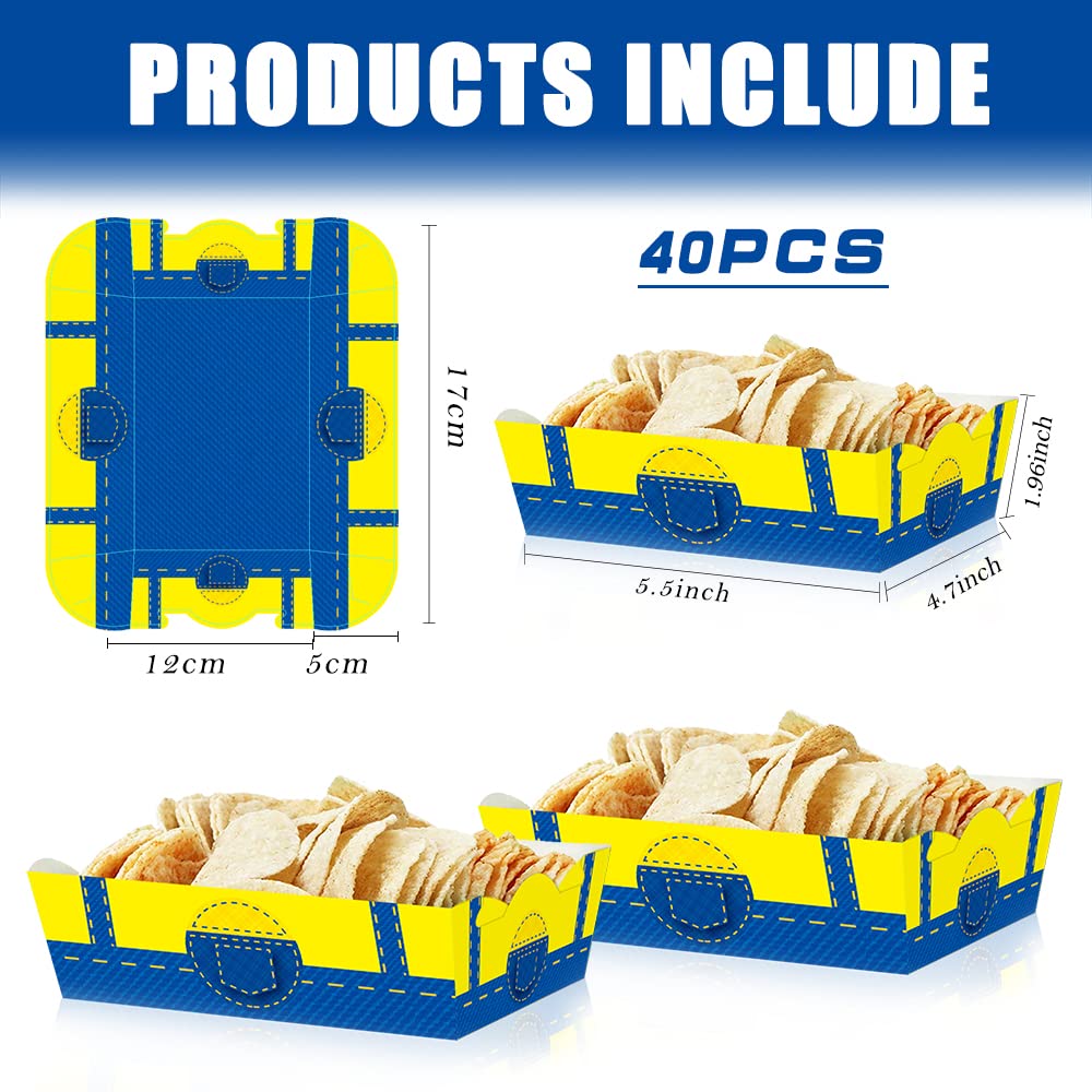 Snapklik.com : 40 Pack Birthday Party Supplies - Mini Food Tray