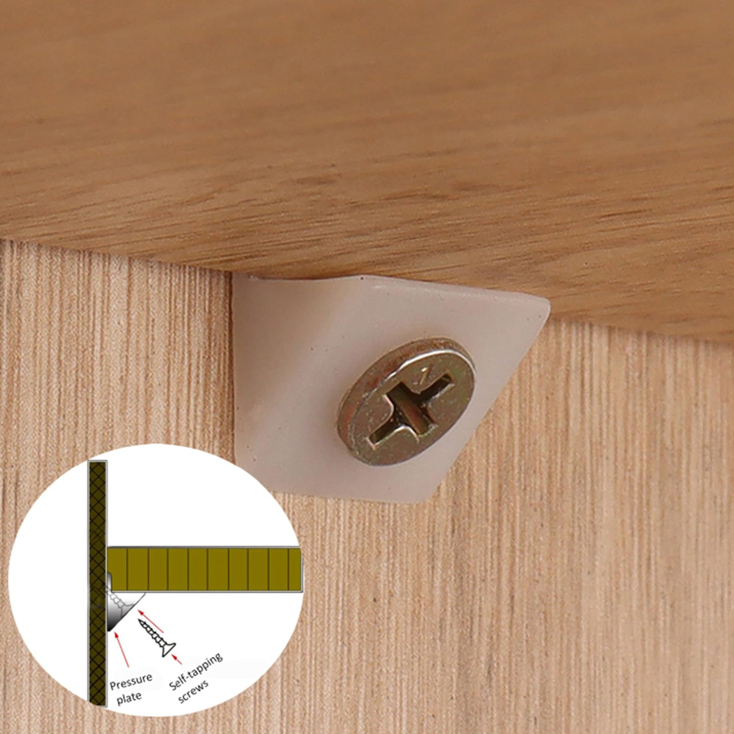 Plastic Corner Brackets For Drawer Amazon.com: WOONEKY 50sets Plastic
