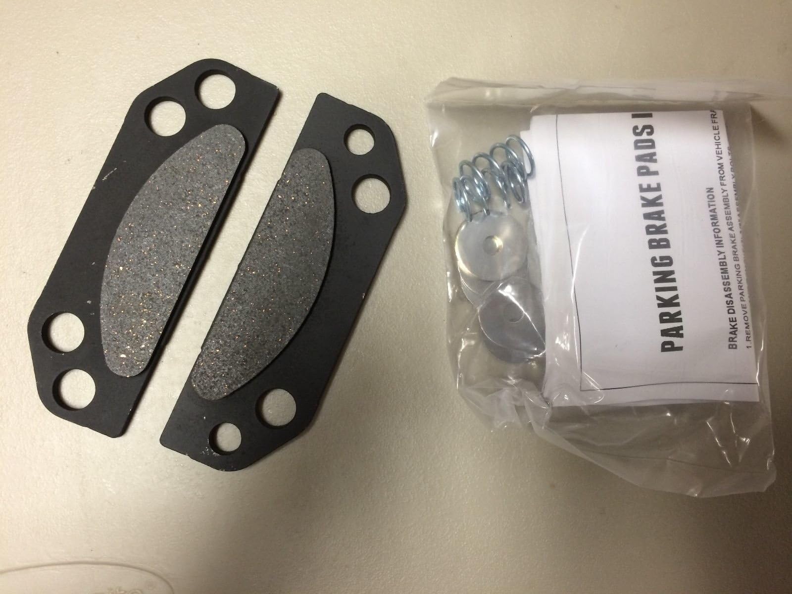 Amazon.com: Yoursme Parking Brake Pad, Shims & Springs Kit Fit for ...