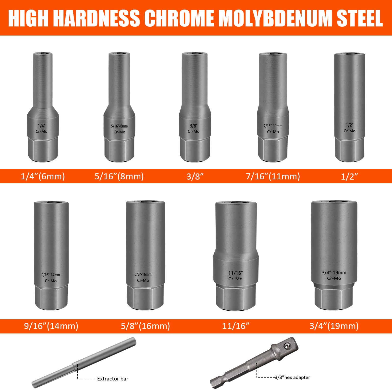 Snapklik.com : Coobeast 11Pcs Bolt Extractor Kit, Deep Bolt Extractor ...