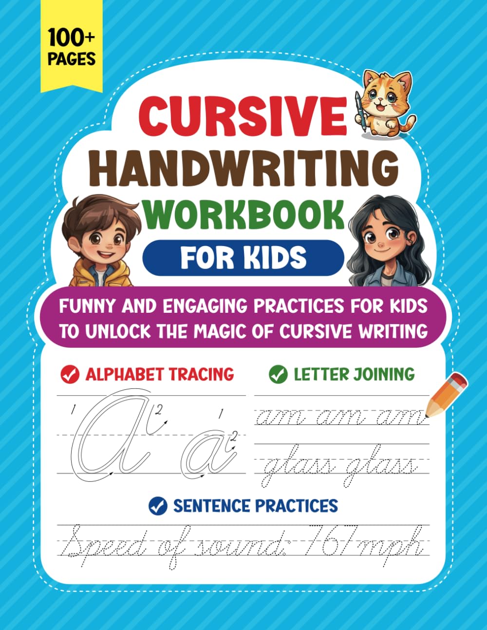 Buy Cursive Handwriting Workbook For Kids: Fun and engaging practices ...