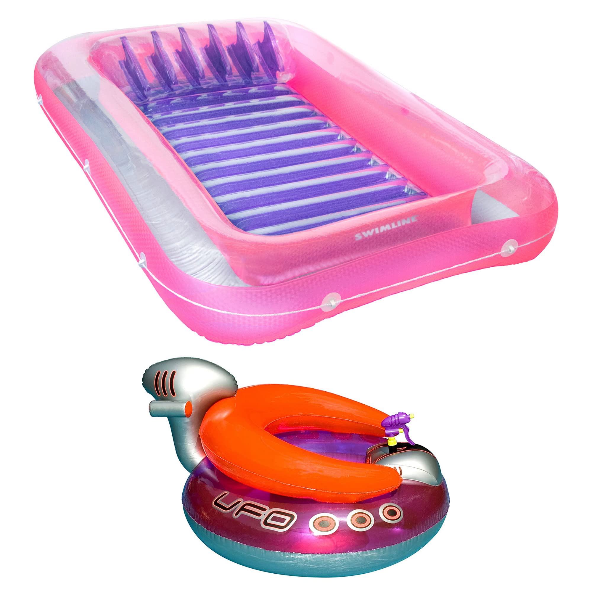 Amazon.com: Swimline Inflatable Relaxing Suntan Lounge Water Raft ...