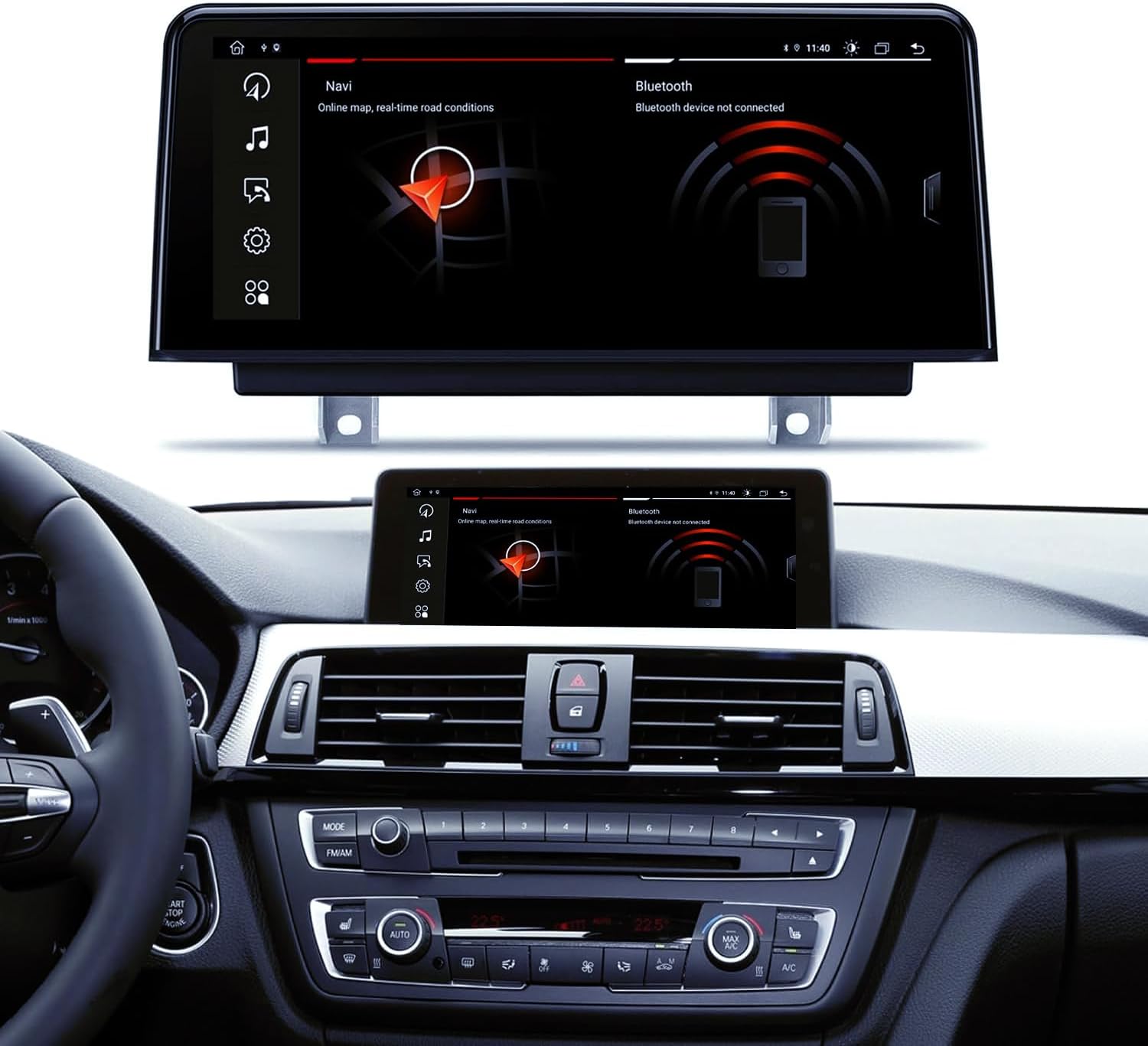 ZBARK - visualización táctil inalámbrica CarPlay Multimedia para BMW Serie 1 2Series F20 F21 F23 ...