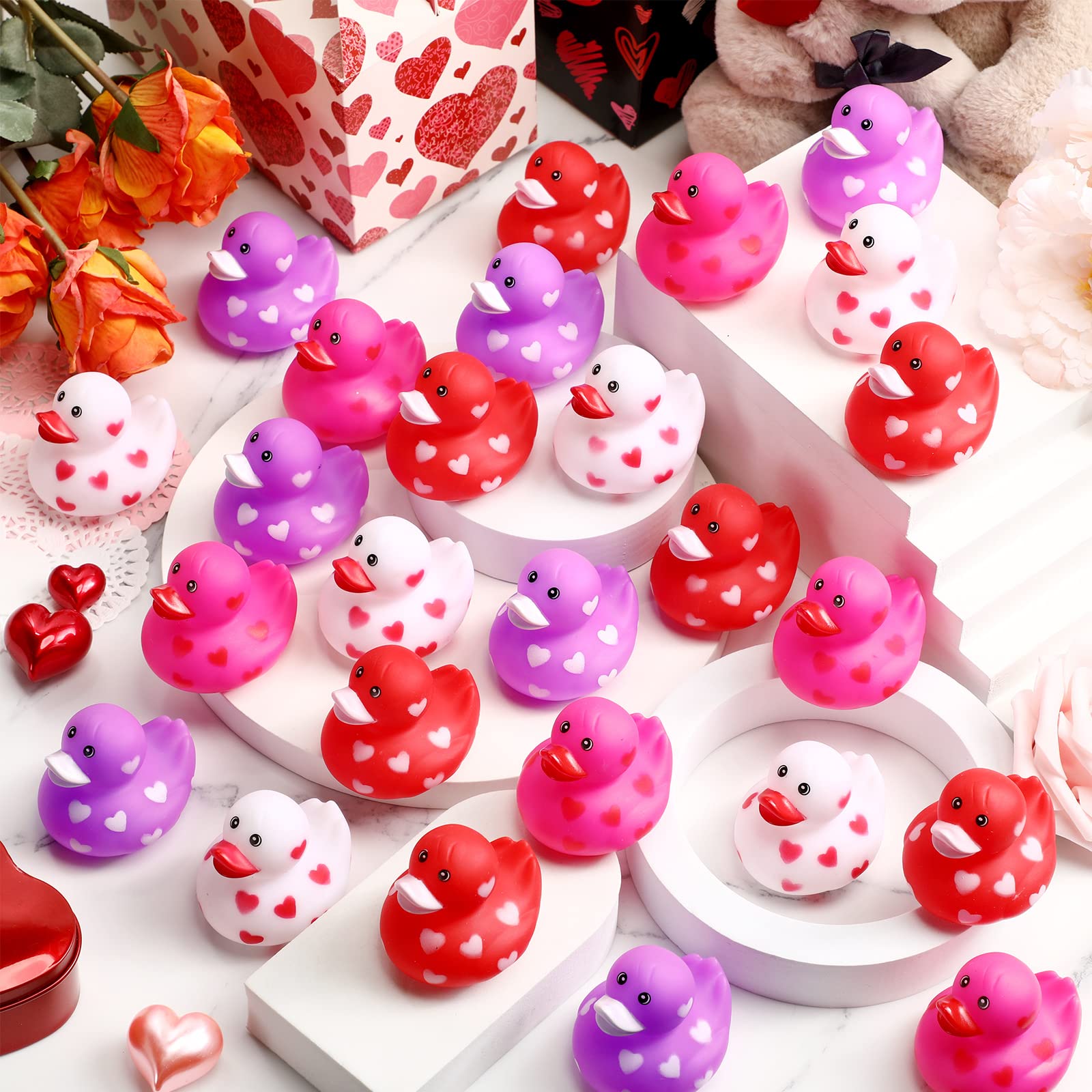 Snapklik.com : 2 Inch Valentine Rubber Duckies 12 24 48 Packs ...