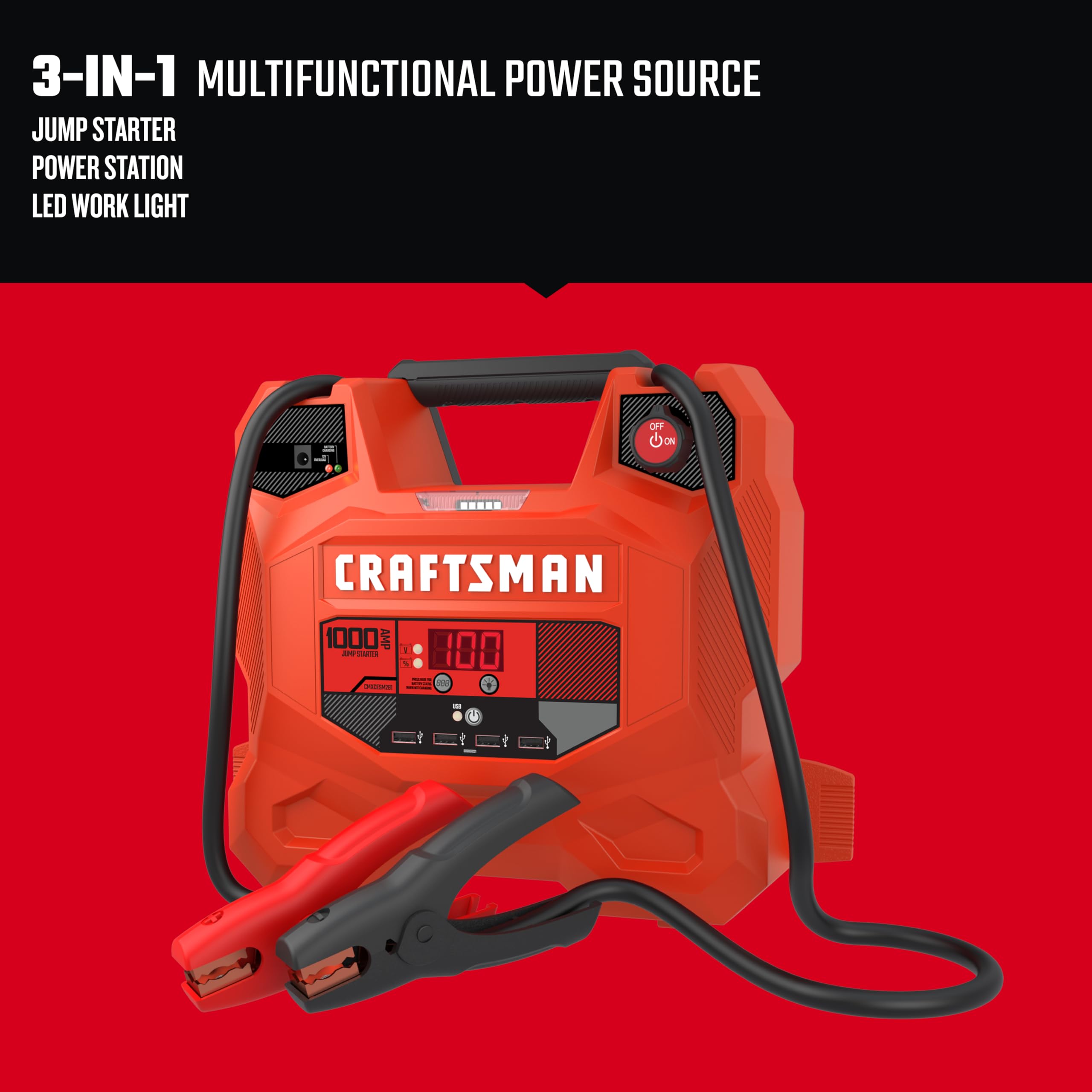 Snapklik.com : CRAFTSMAN 1000A Car Battery Jump Starter And Portable ...