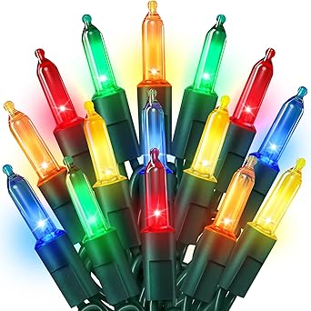 LED Mini Christmas Lights, 66FT 240 Count Multi Colors Christmas Tree ...