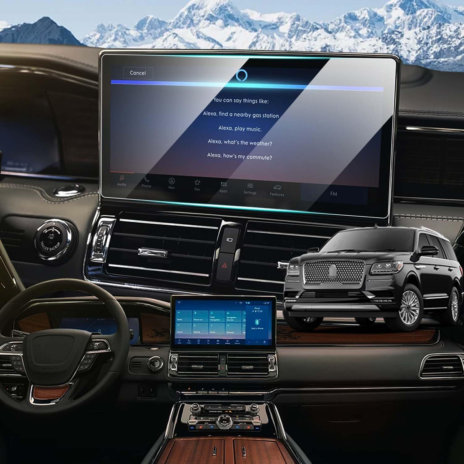 Amazon.com: LALUNARIA for 2024 Lincoln Navigator Screen Protector ...
