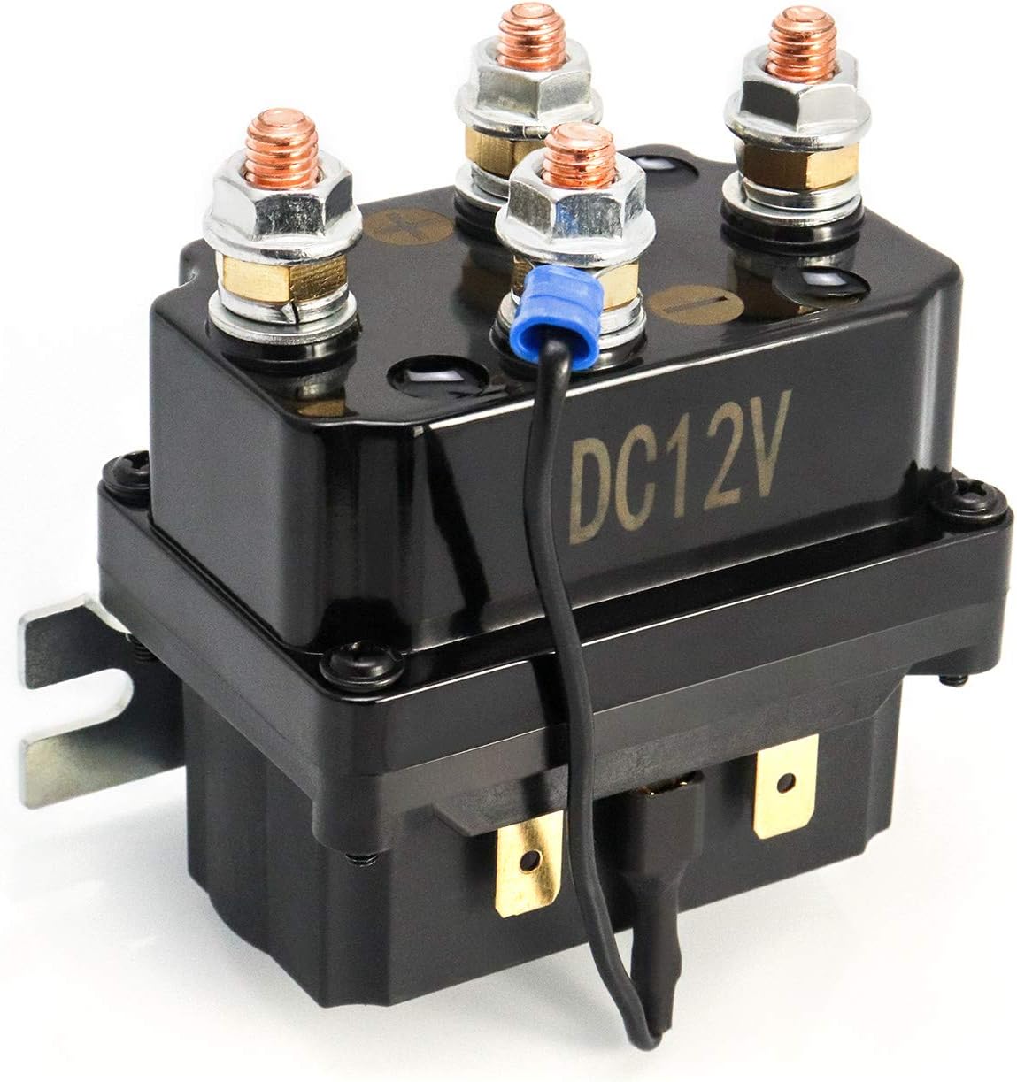 QWORK 12V 250A Winch Solenoid Relay Contactor for AUT UTV 3000-5000lbs ...