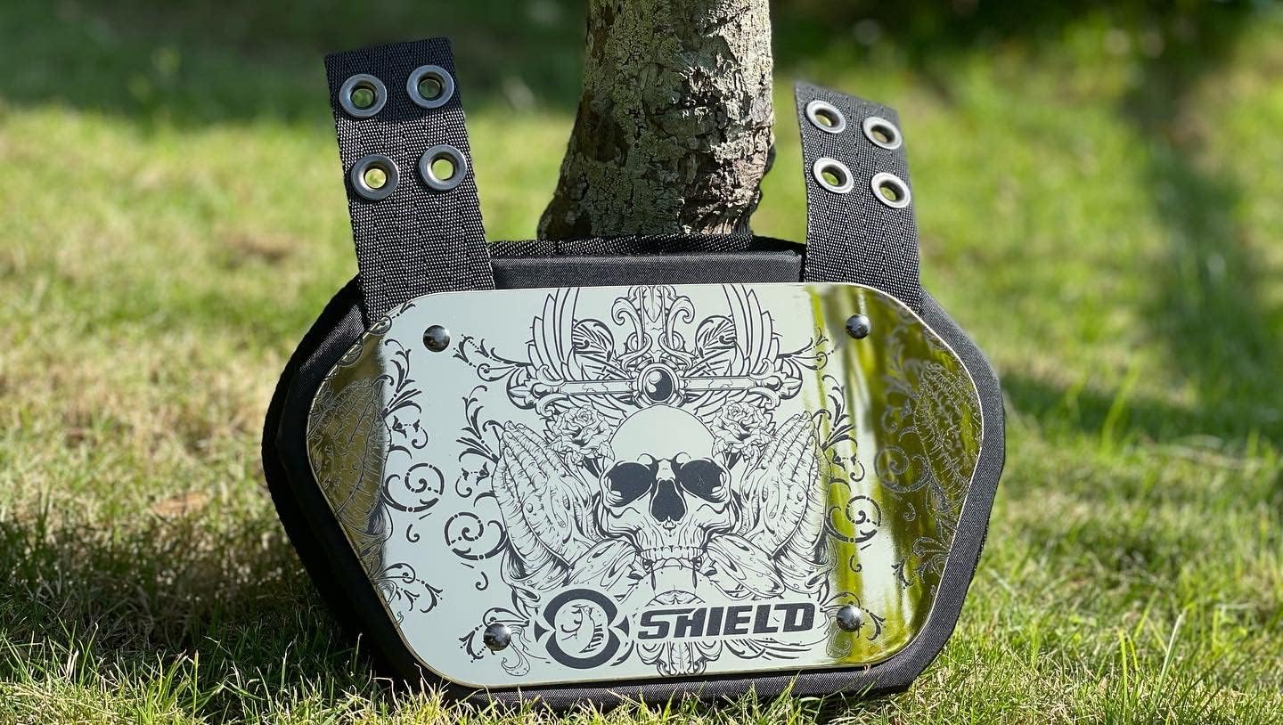 Buy O Shield Golden Angels & Demons Chrome Football Back Plate, Lower ...