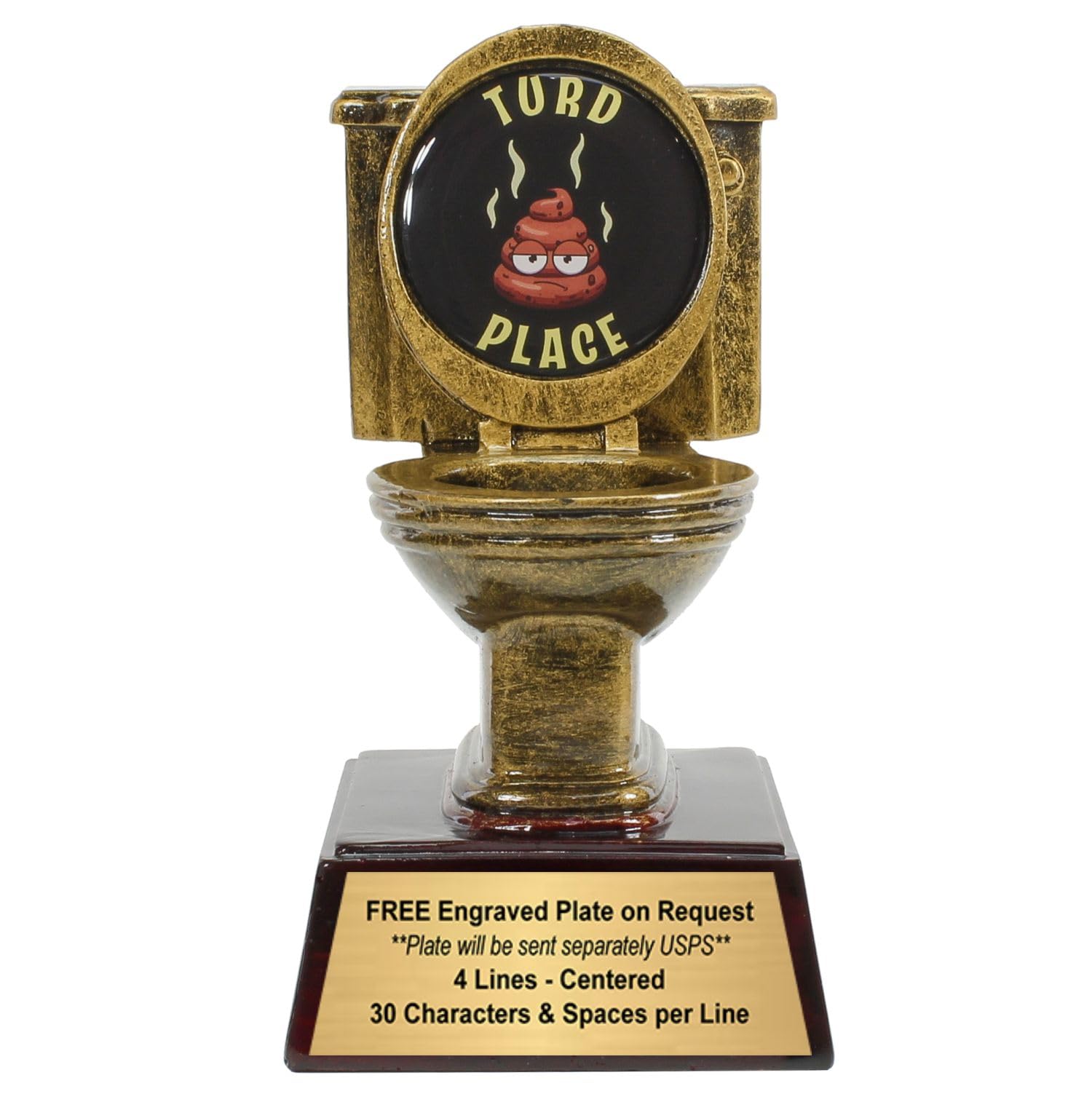Snapklik.com : Gold Toilet Bowl Trophy - Custom Engraved Turd Place ...
