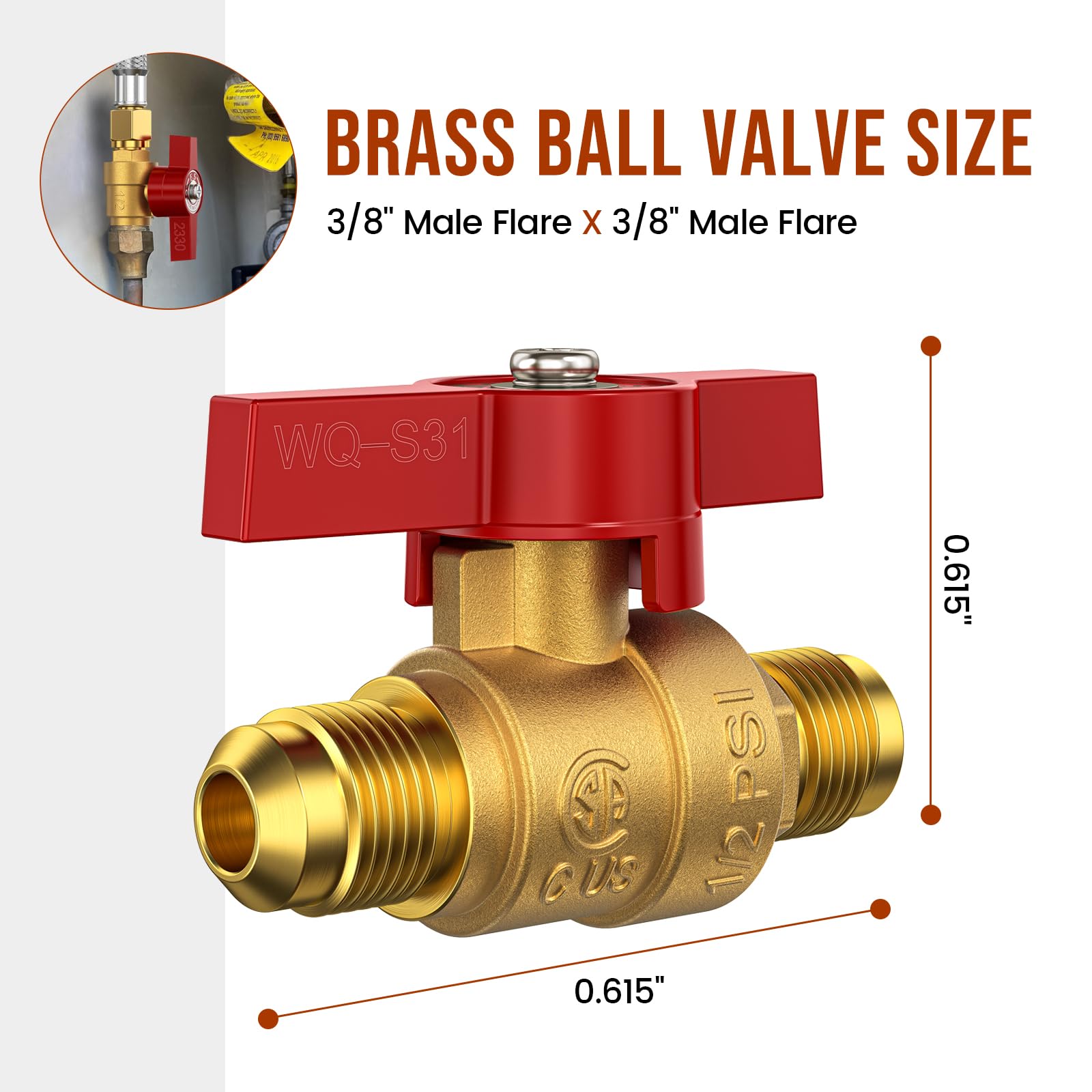 Snapklik.com : 12 Feet 3/8 Propane Hose Extension, Braided Propane Tank ...