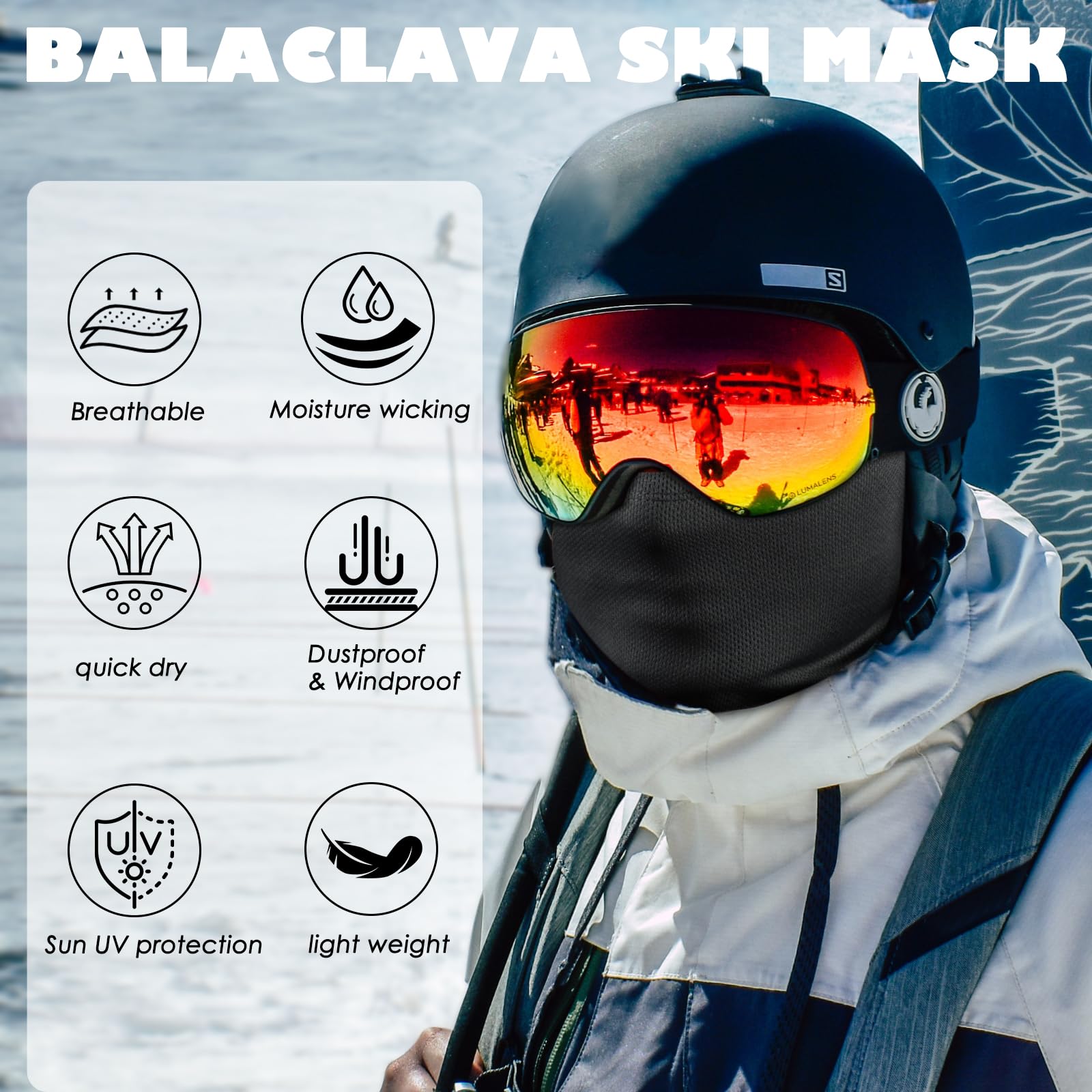 Snapklik.com : Ski Mask For Men Women, Summer Balaclava Face Mask ...