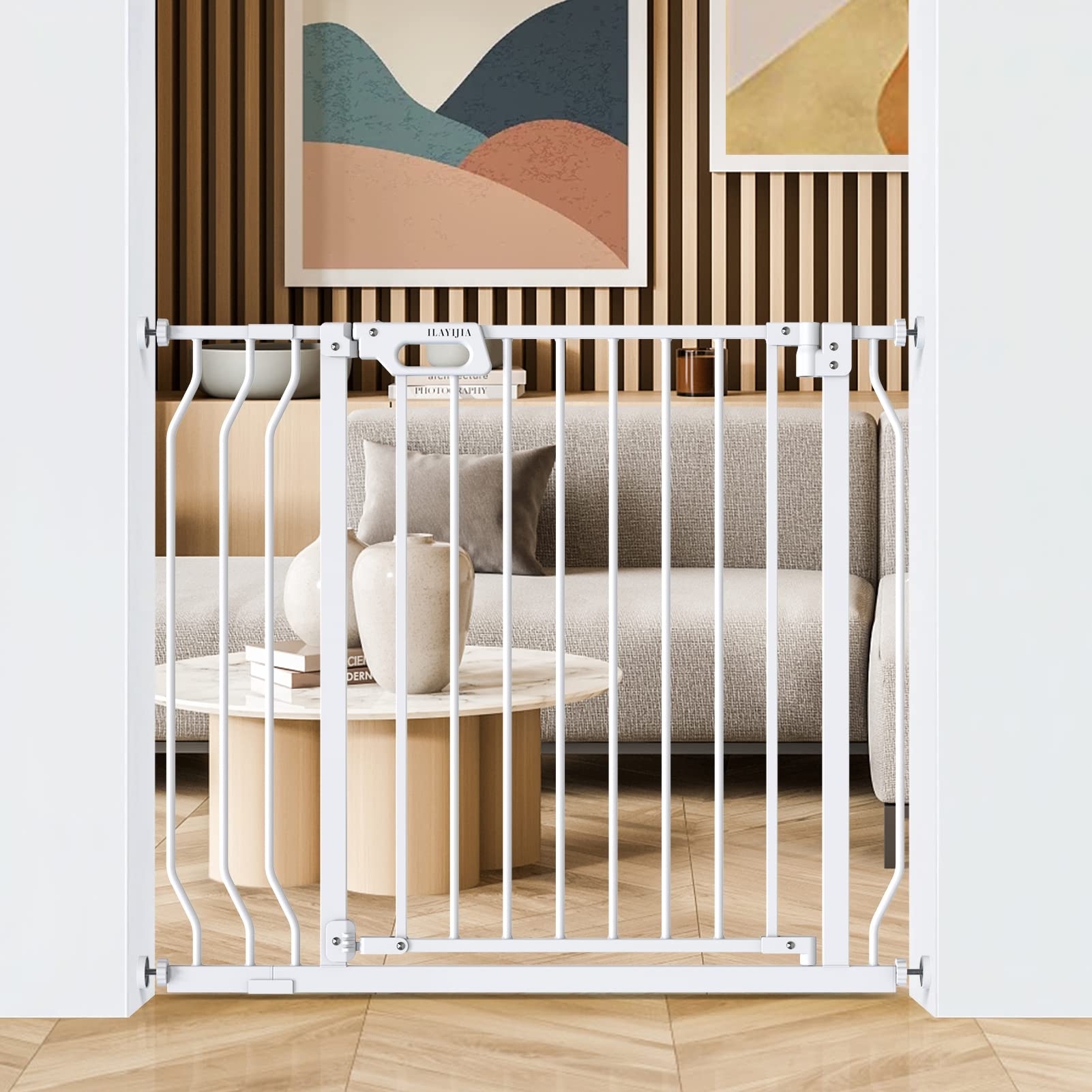 ILAYIJIA Baby Gate for Doorways 29” to 39”, Baby Gate for Stairs 33”-in ...