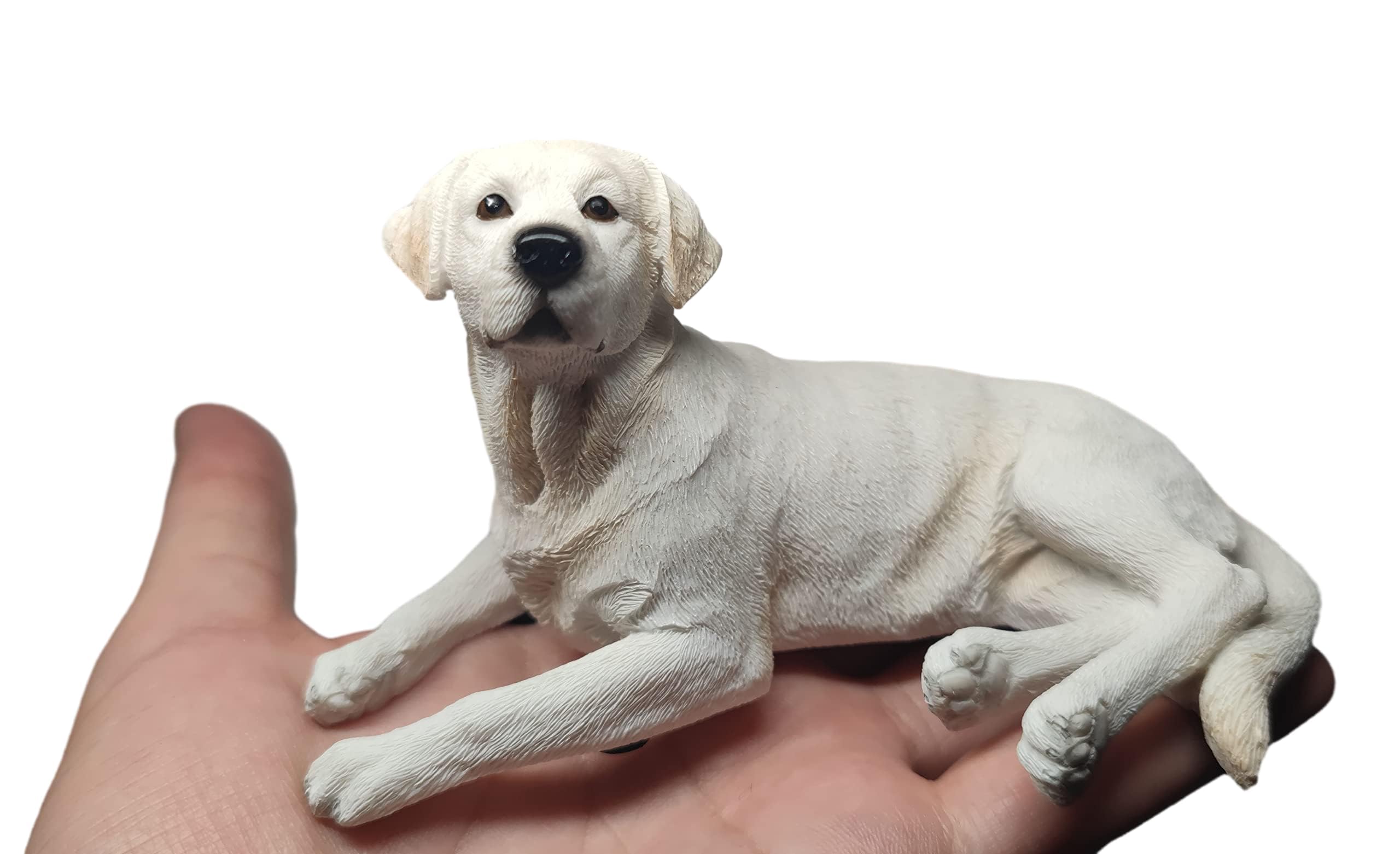 Amazon.com: Realistic Resin Lying Labrador Figurine, Dog Memorial Gifts ...