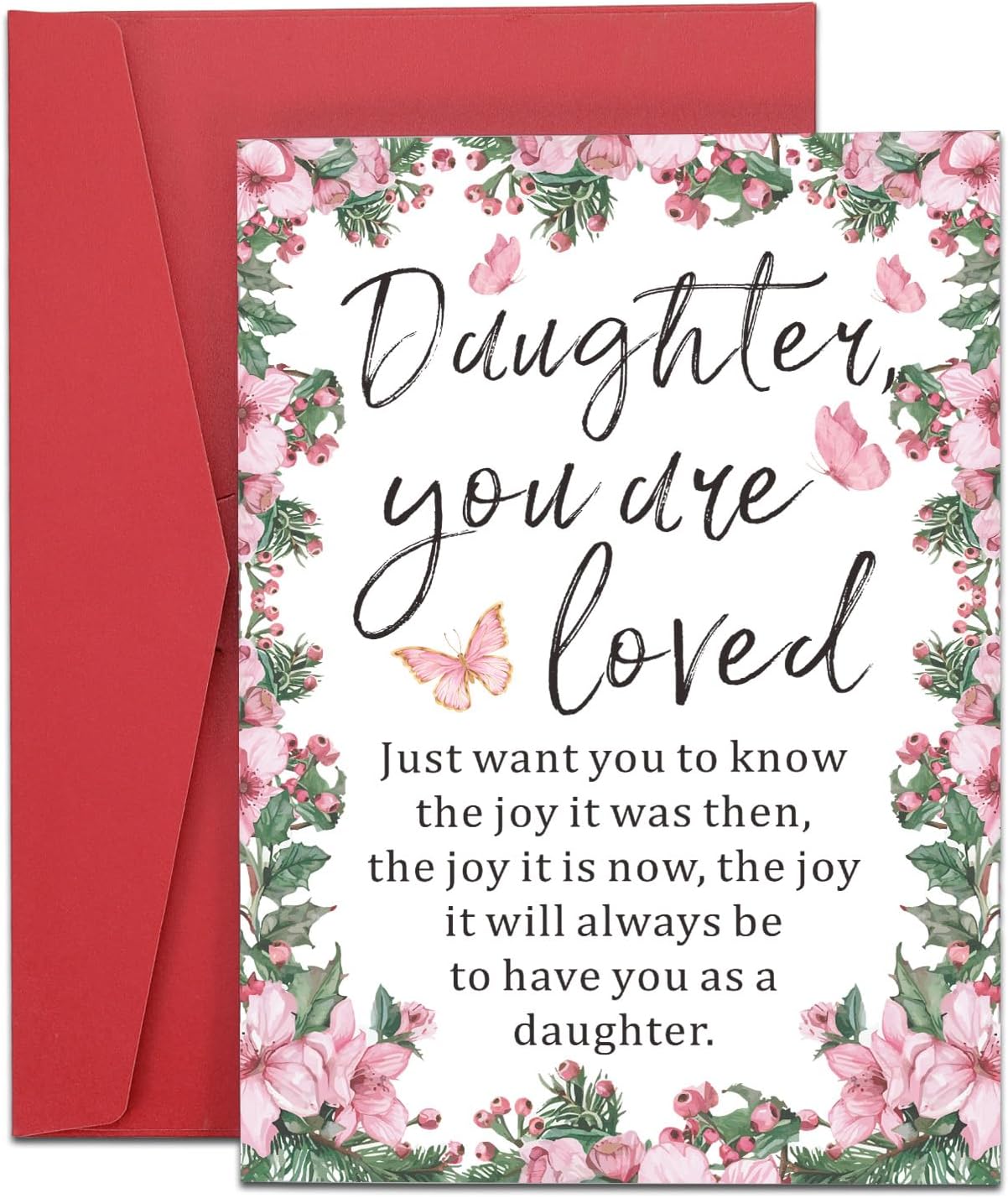 Amazon.com : Daughter Gifts Card for Daughter, Daughter Gifts from Mom, Sweet Daughter Birthday ...