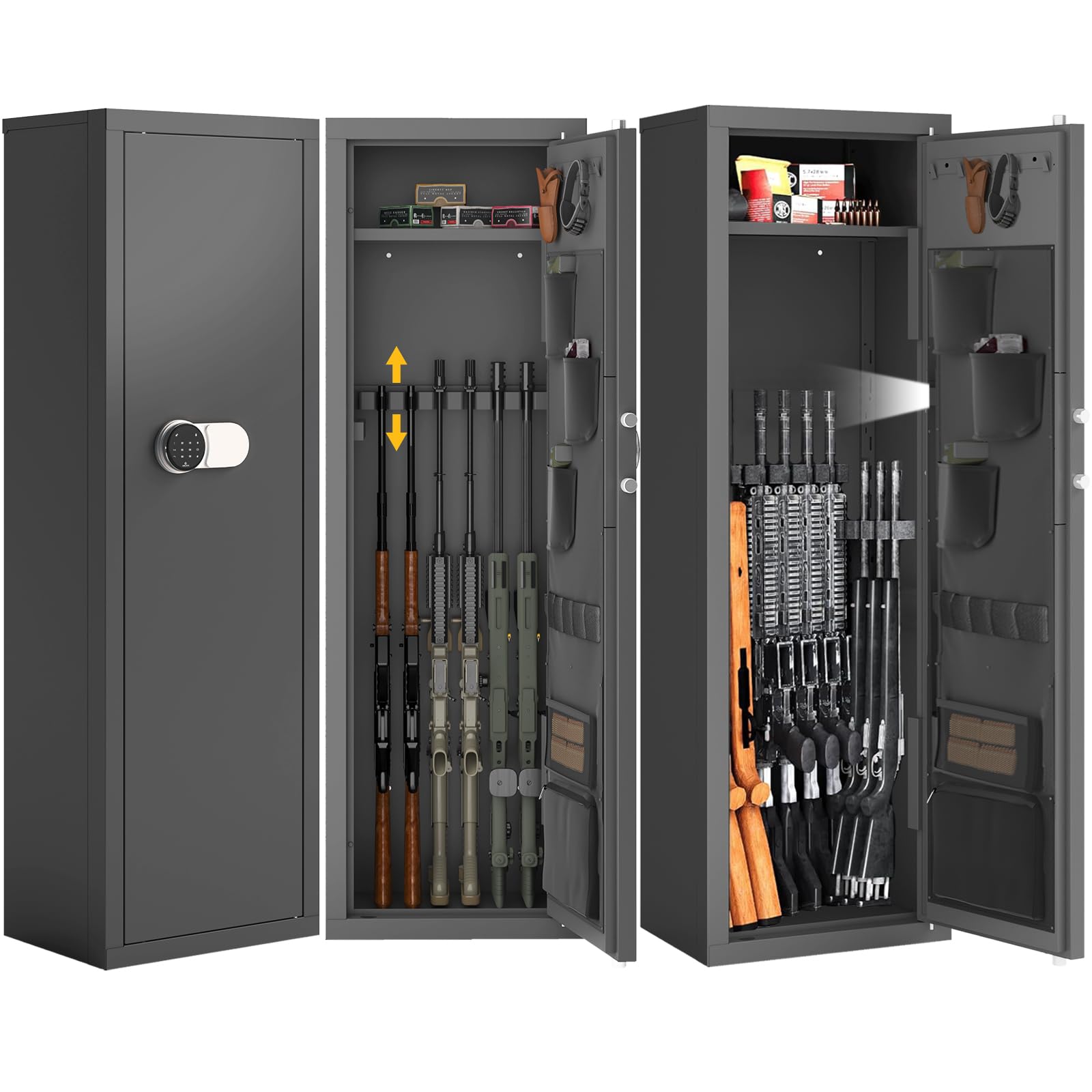 Amazon.com: Clickoods [10-14 Large Gun Safe], Gun Safe for Home Rifles ...