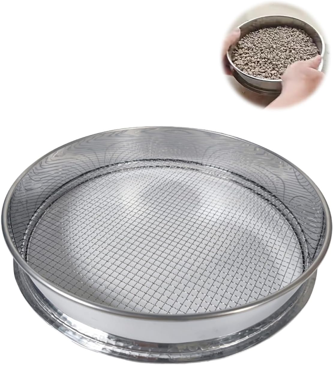 Amazon.com : dootiva Rotary Soil Sifter Compost Sieve Garden Potting Sifting Mesh Rock Sand Dirt ...