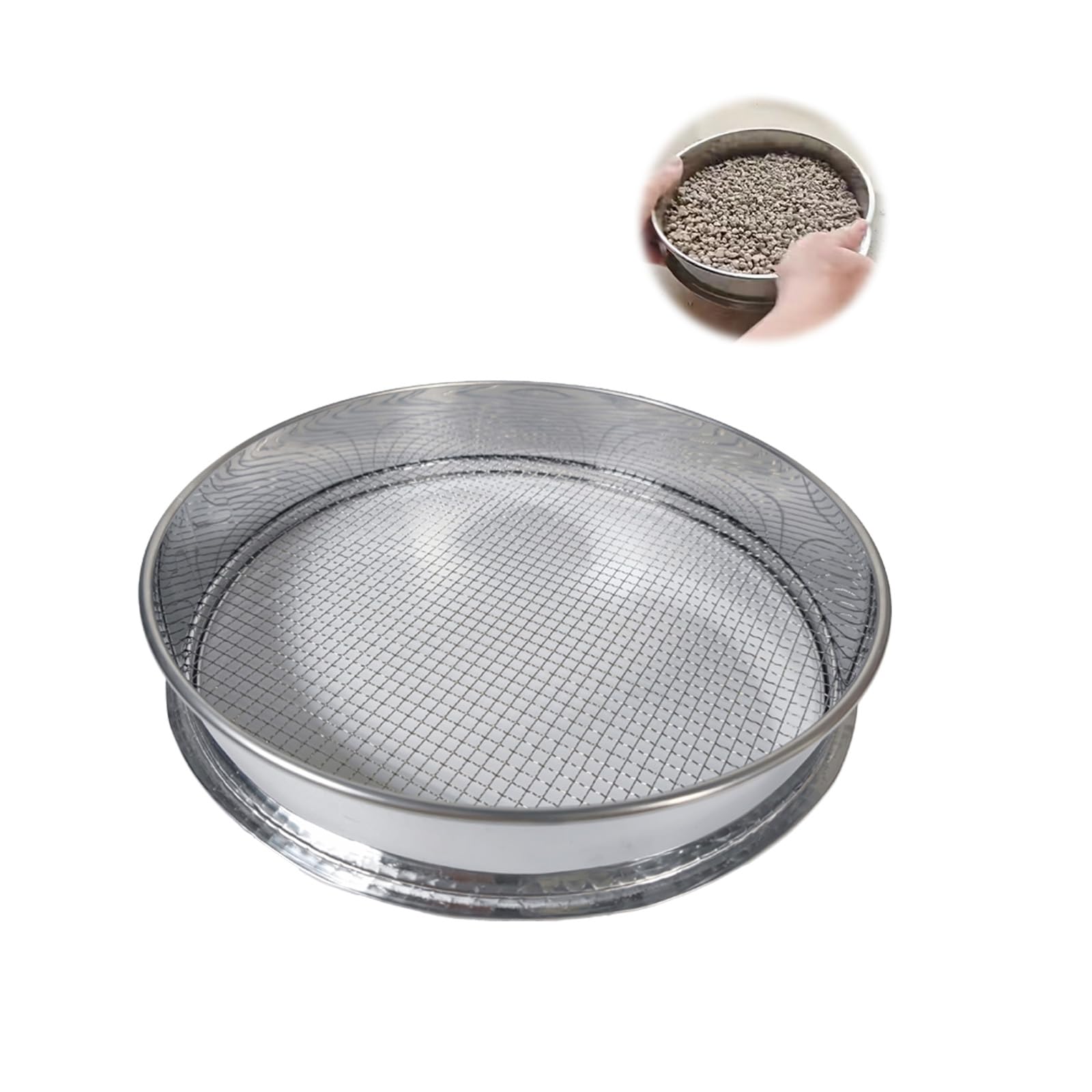 Amazon.com : Soil Sifter 12 in (1/4'' Mesh Screen) Stackable Dirt ...