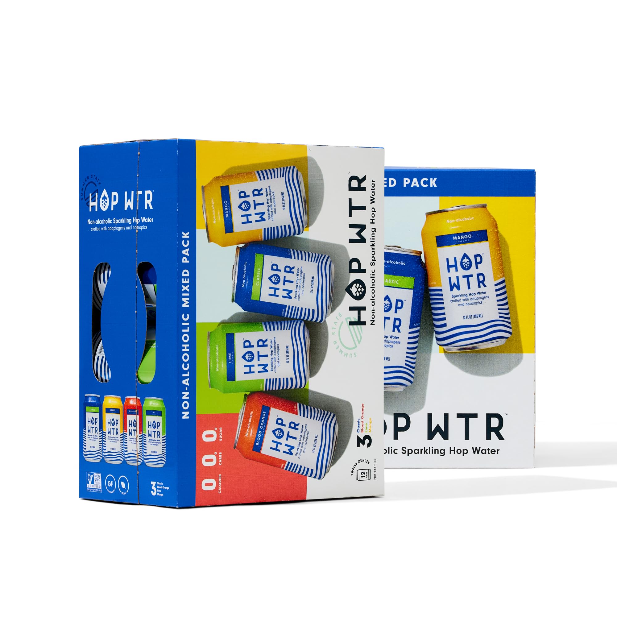 Amazon.com : HOP WTR - Sparkling Hop Water - Variety Pack (12 Pack ...