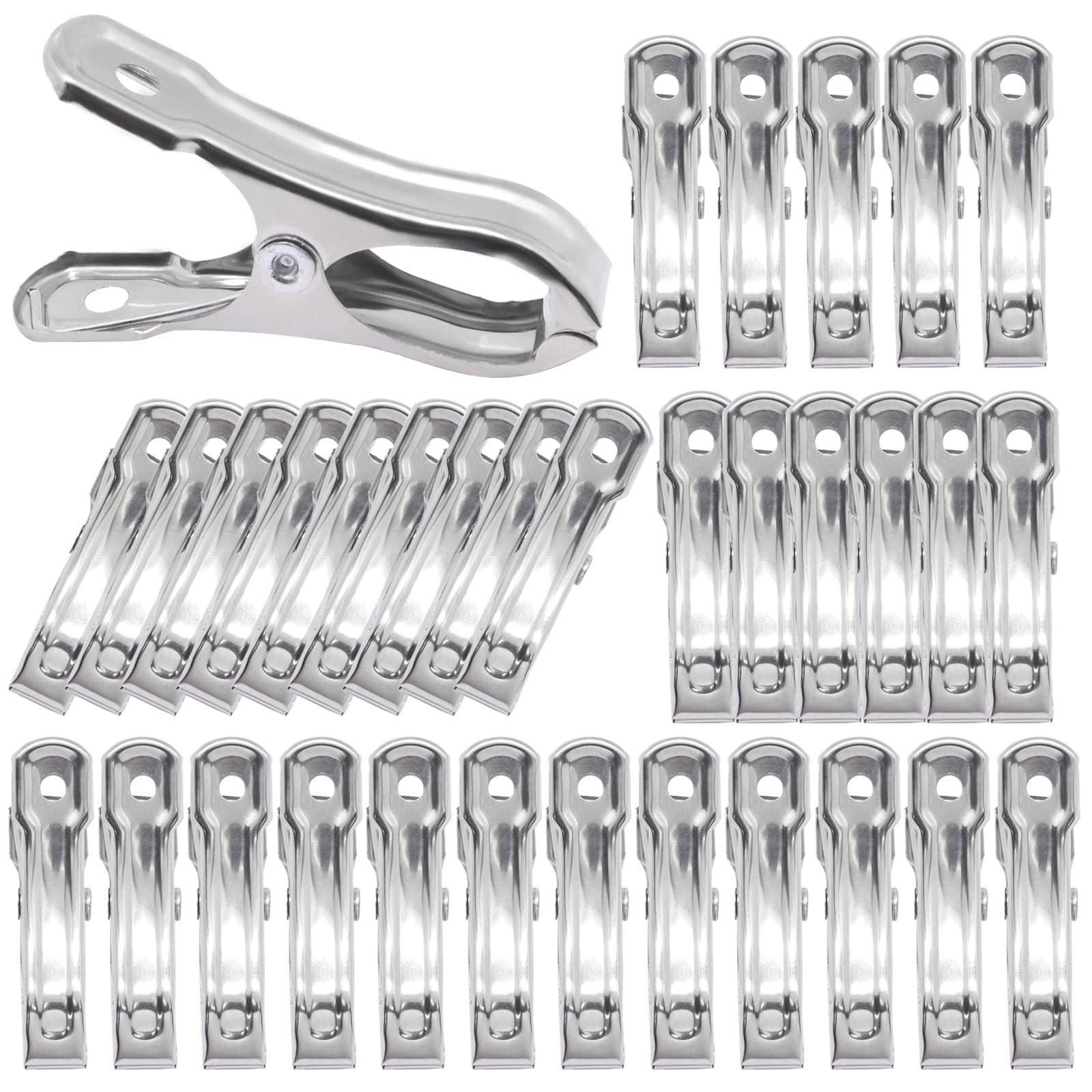 BENLIUDH Stainless Steel Greenhouse Clamps, Hoops Clothes Clamps Metal ...