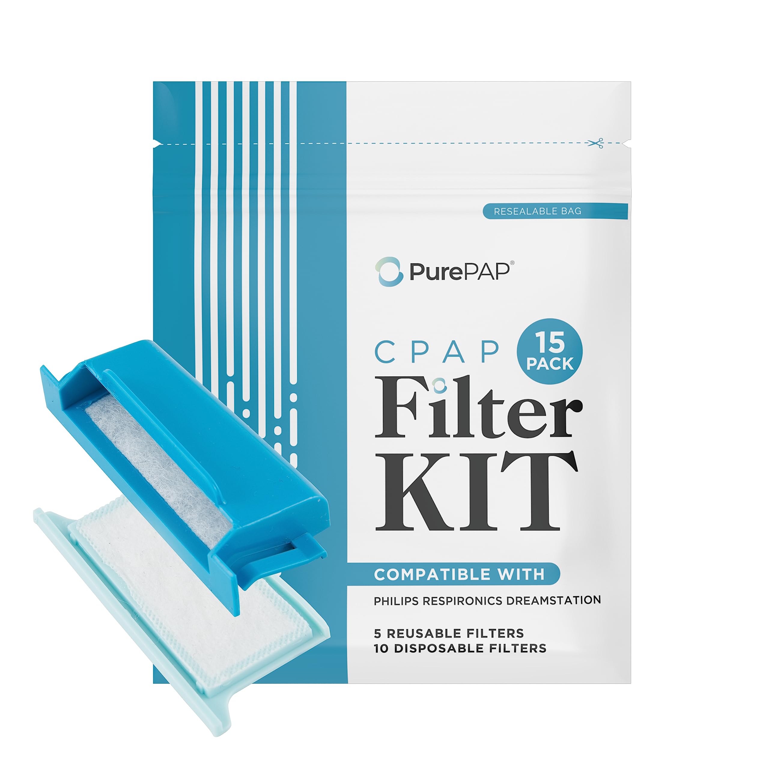 Amazon.com: PurePAP CPAP Machine Filter Kit - Compatible with ...