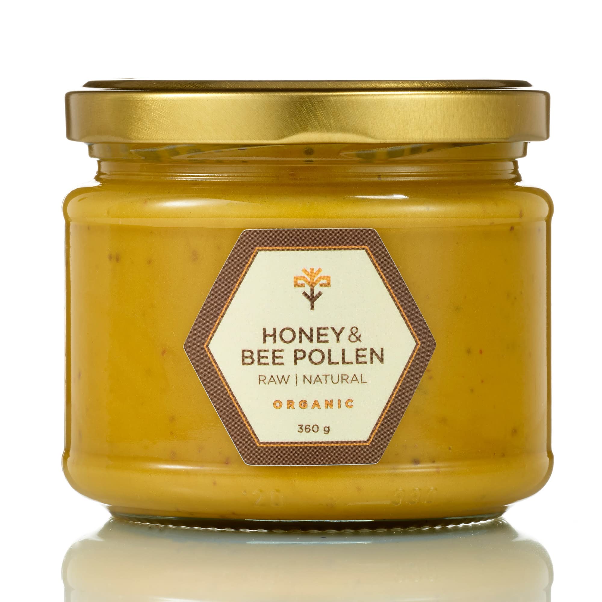 Earthbreath Honey With Bee Pollen 360g Raw Organic Pure Unpasteurised ...