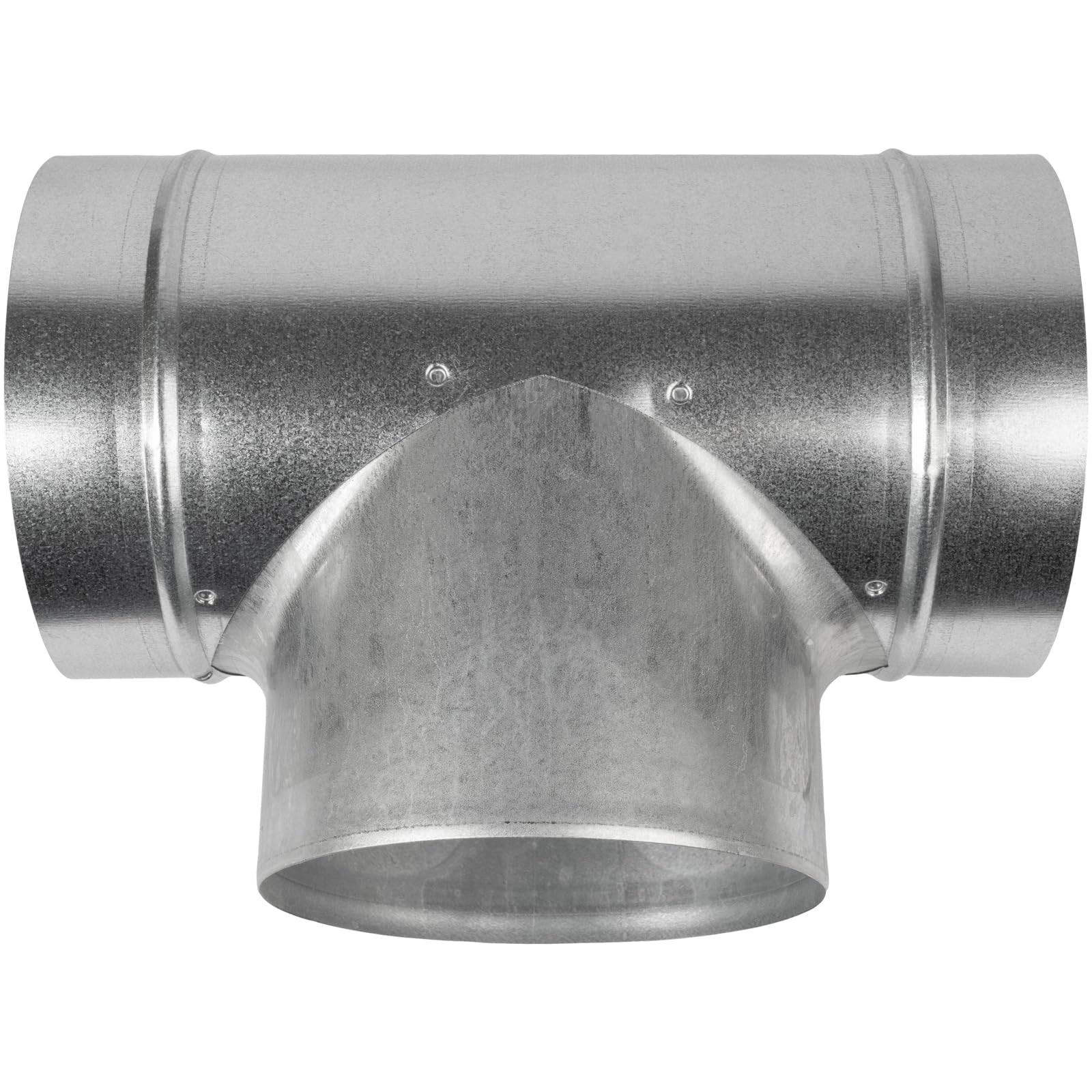 Snapklik.com : 6" Inch T-Shape Ducting Splitter - 90 Degree Galvanized ...
