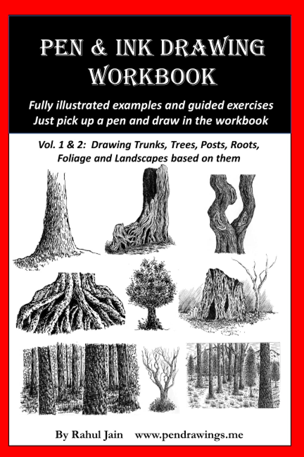 Pen and Ink Drawing Workbook vol 1-2: Pen and Ink Drawing workbooks for ...
