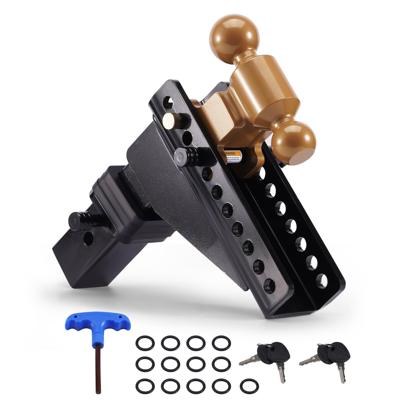 Amazon.com: maXpeedingrods Adjustable Trailer Hitch Ball Mount, 2.5 ...